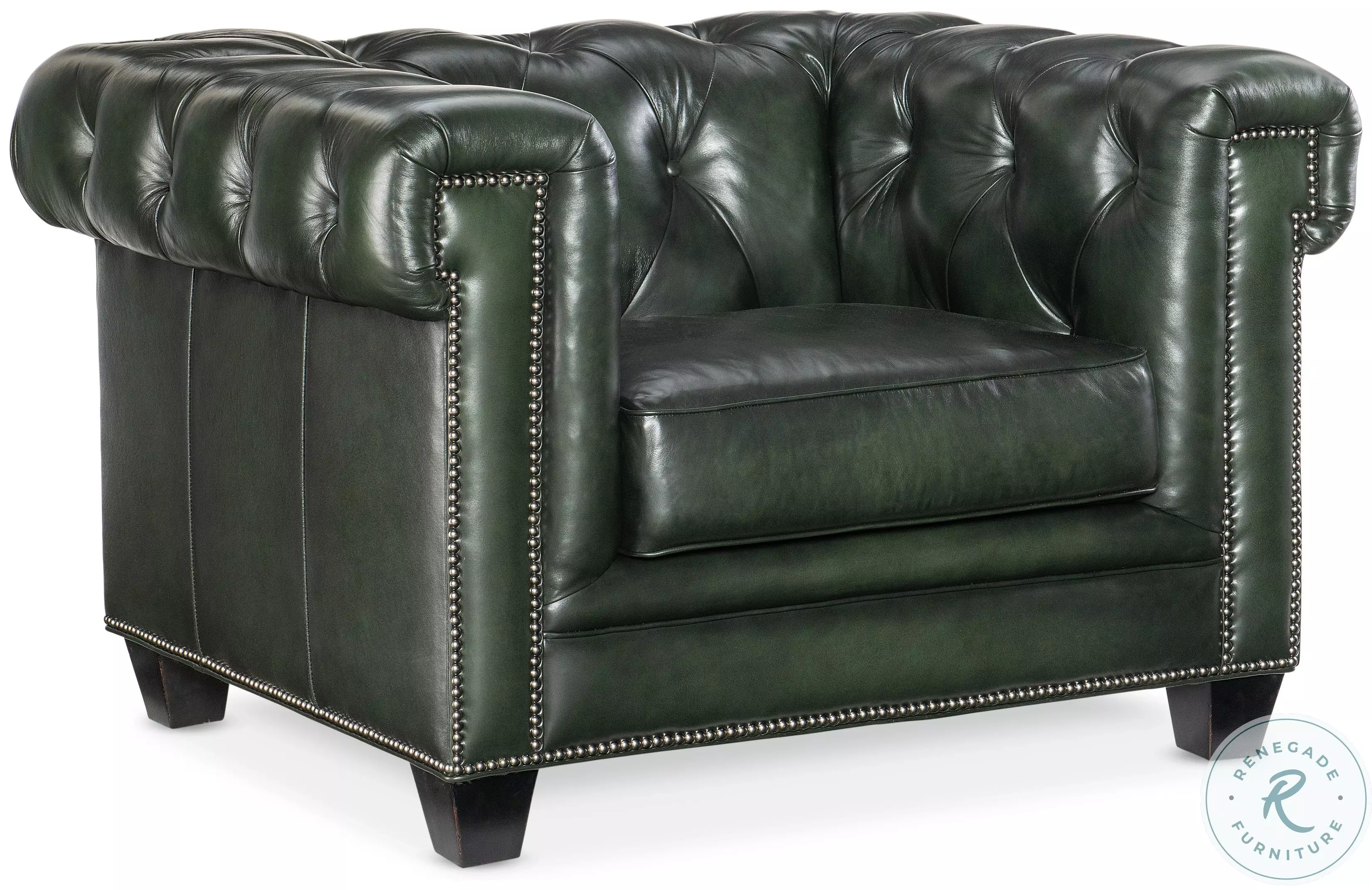 Charleston Black Tufted Leather Chair From Home Gallery Stores | Home ...