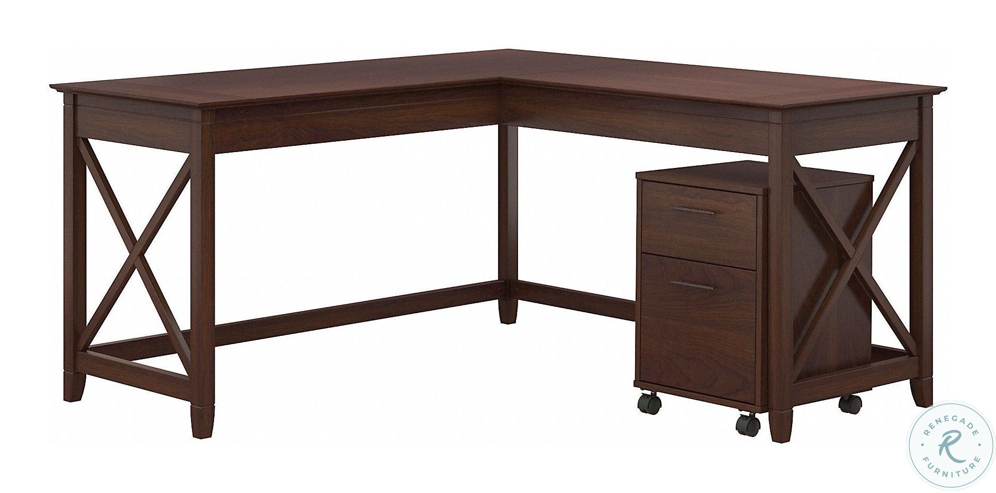 Bush furniture key west 2 drawer lateral file cabinet in bing cherry store