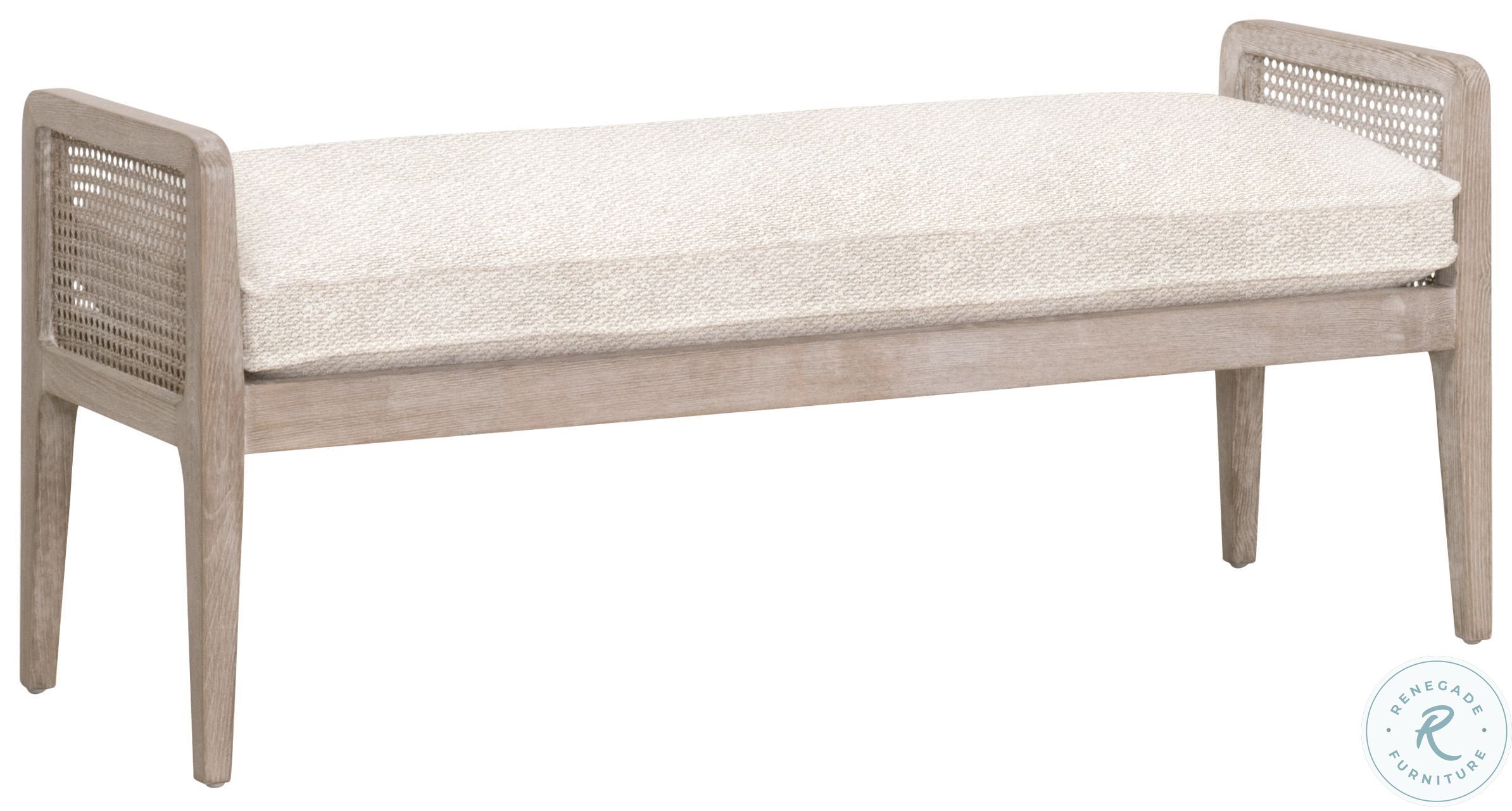 Leone LiveSmart Gellar Linen Bench From Essentials for Living | Coleman ...