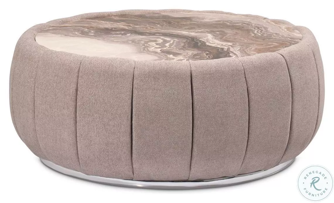 Lucca Tan Nougat And Beige Cocktail Table From Michael Amini | Coleman ...