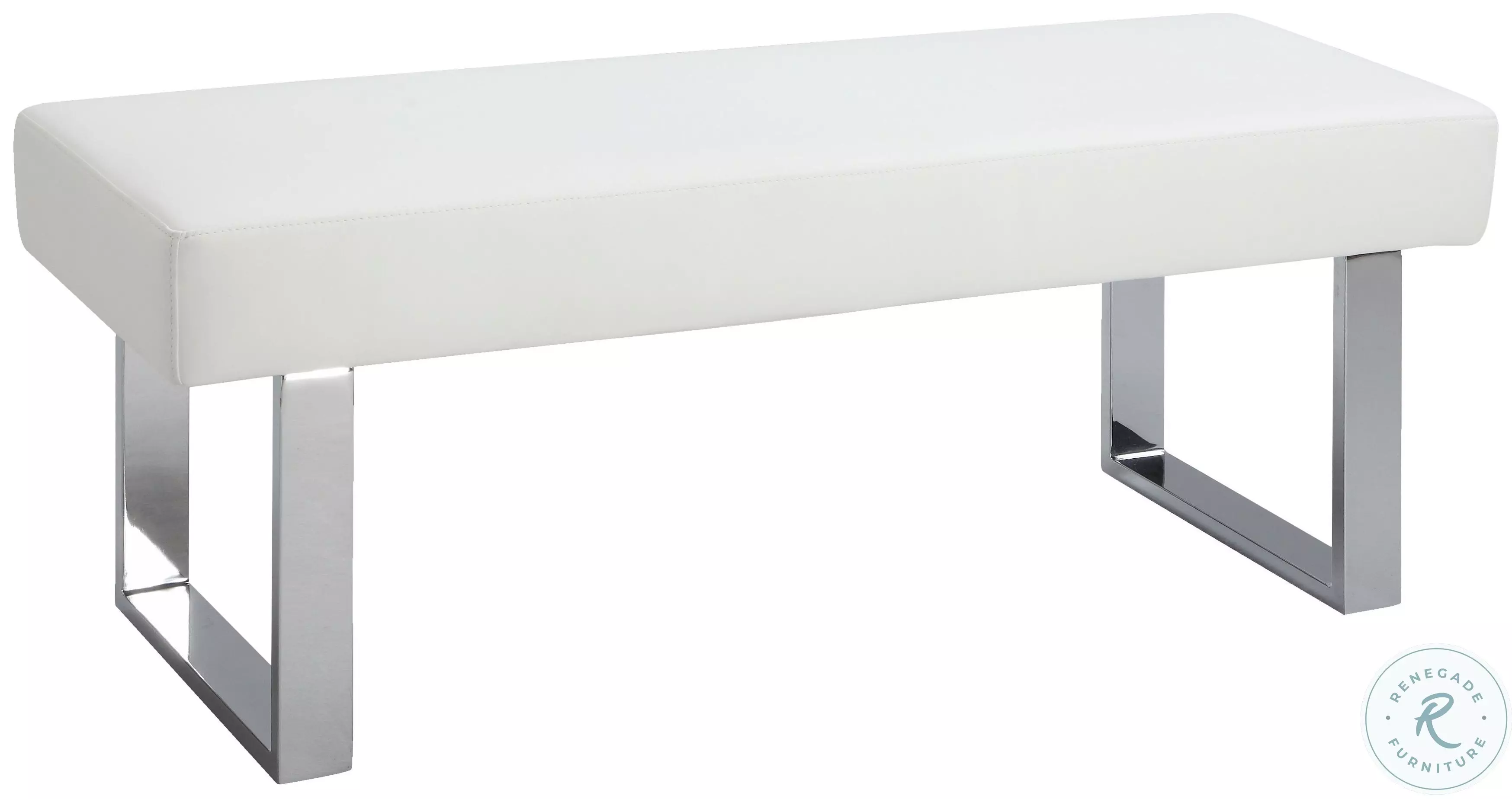Linden White Bench From Home Gallery Stores | Home Gallery Stores