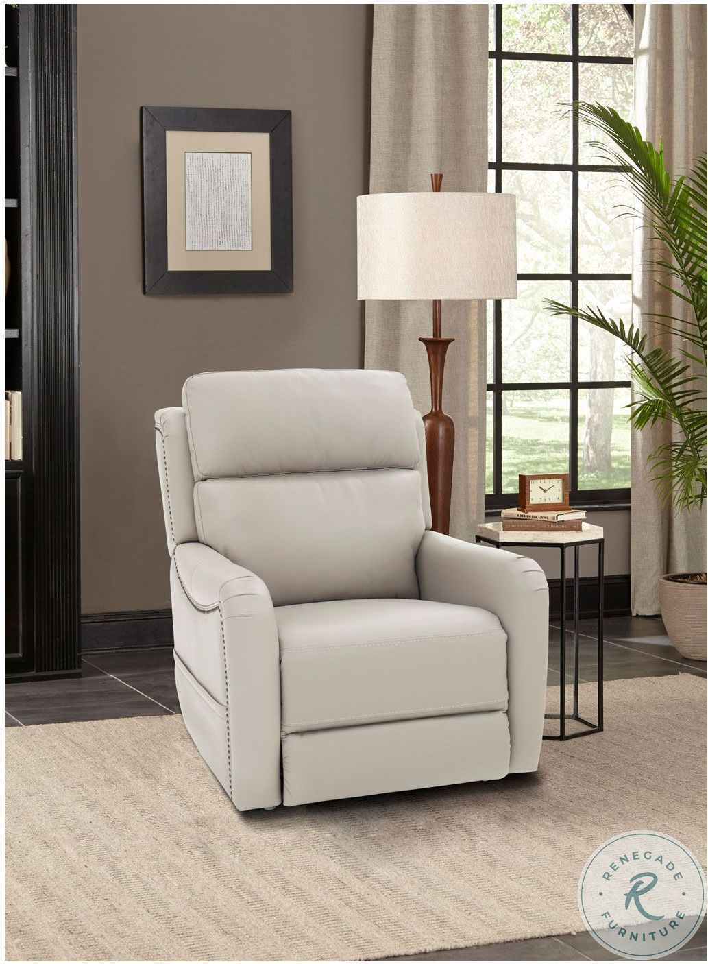 Longview Rainer Dove Power Lift Recliner with Power Headrest And Power ...