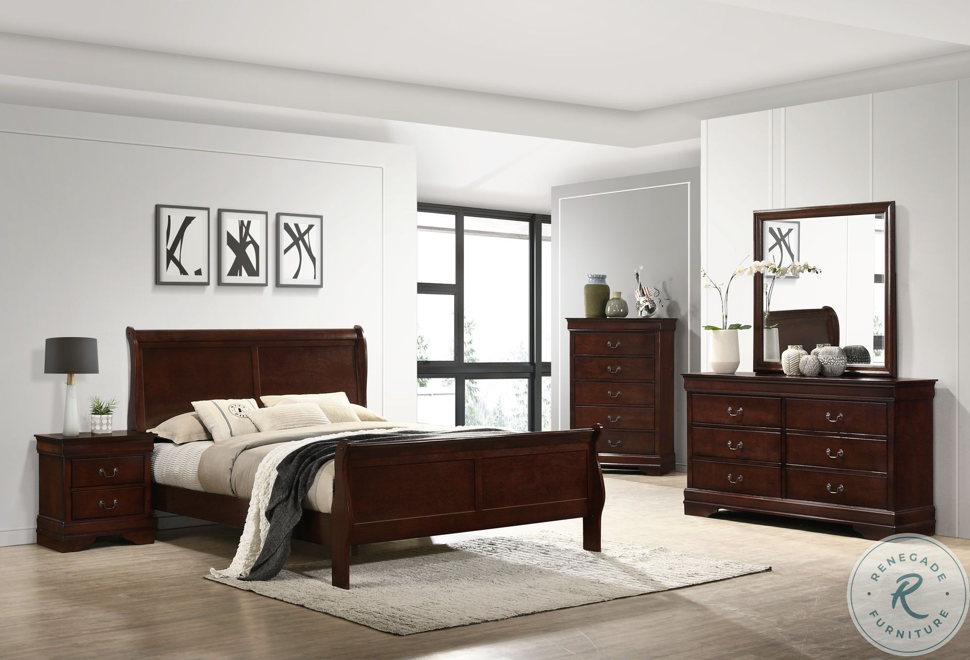 Ellington Cherry Panel Bedroom Set from Picket House Furnishings ...