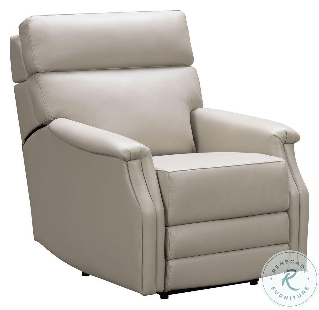 Luca Bentley Dove Power Recliner with Heads Up Power Forward Headrest ...