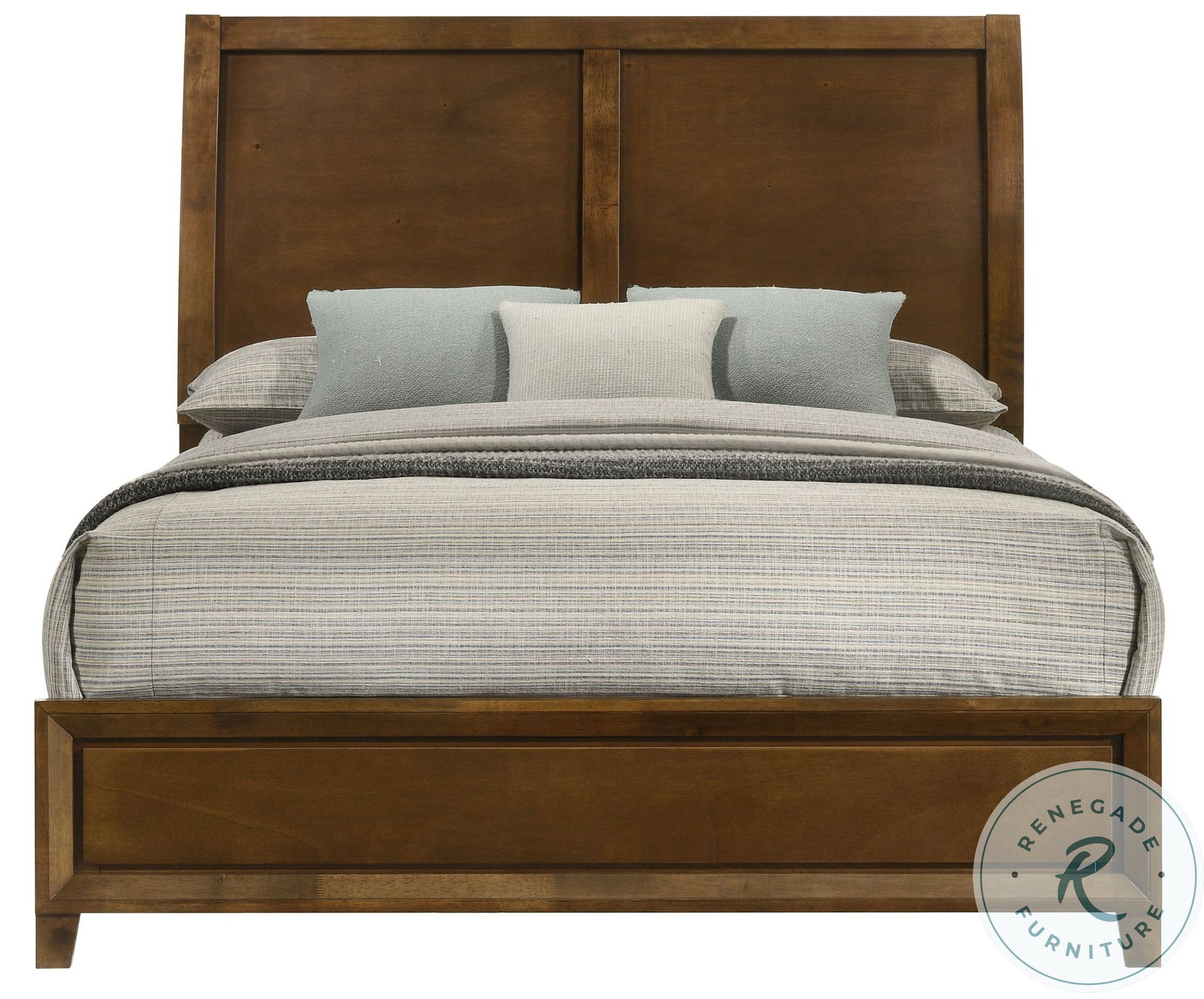 Ballard Walnut Brown Queen Sleigh Bed New Classic Furniture | Coleman ...