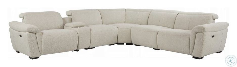 Dayana Beige Boucle Power Reclining Sectional Sofa from ACME Furniture ...