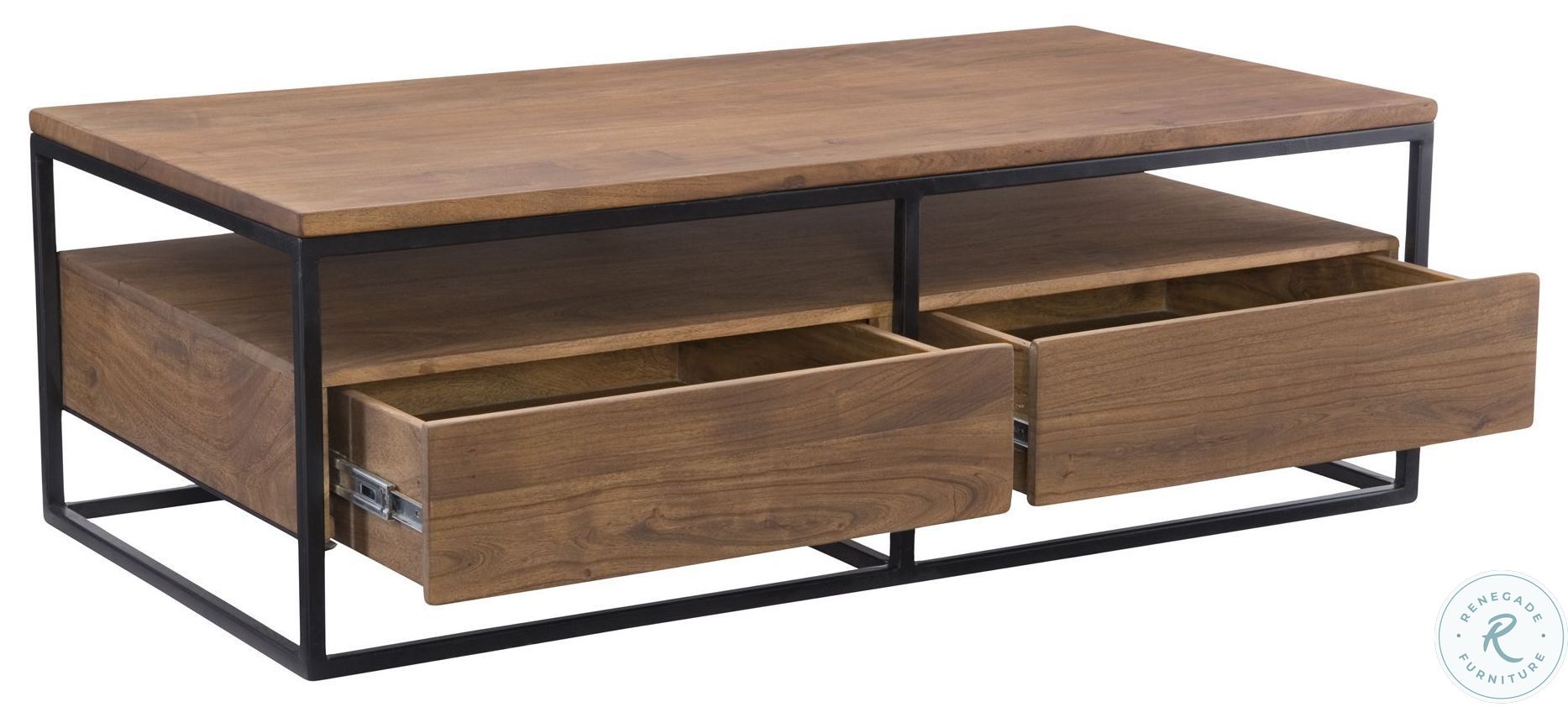 Vancouver Light Brown Coffee Table from Moes Home | Coleman Furniture