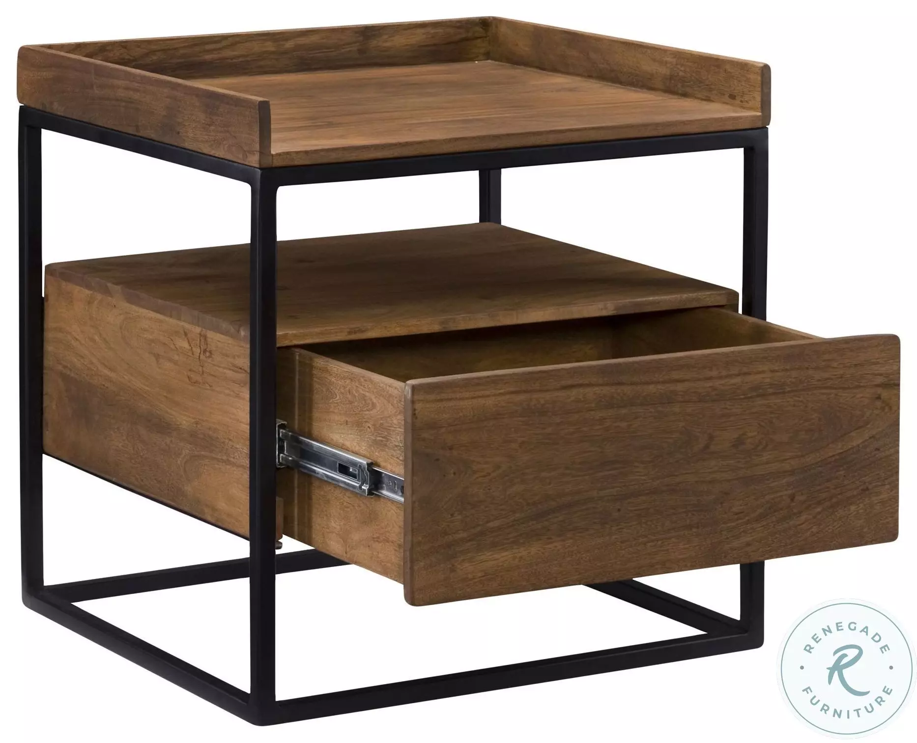 Vancouver Light Brown Side Table from Moes Home | Coleman Furniture