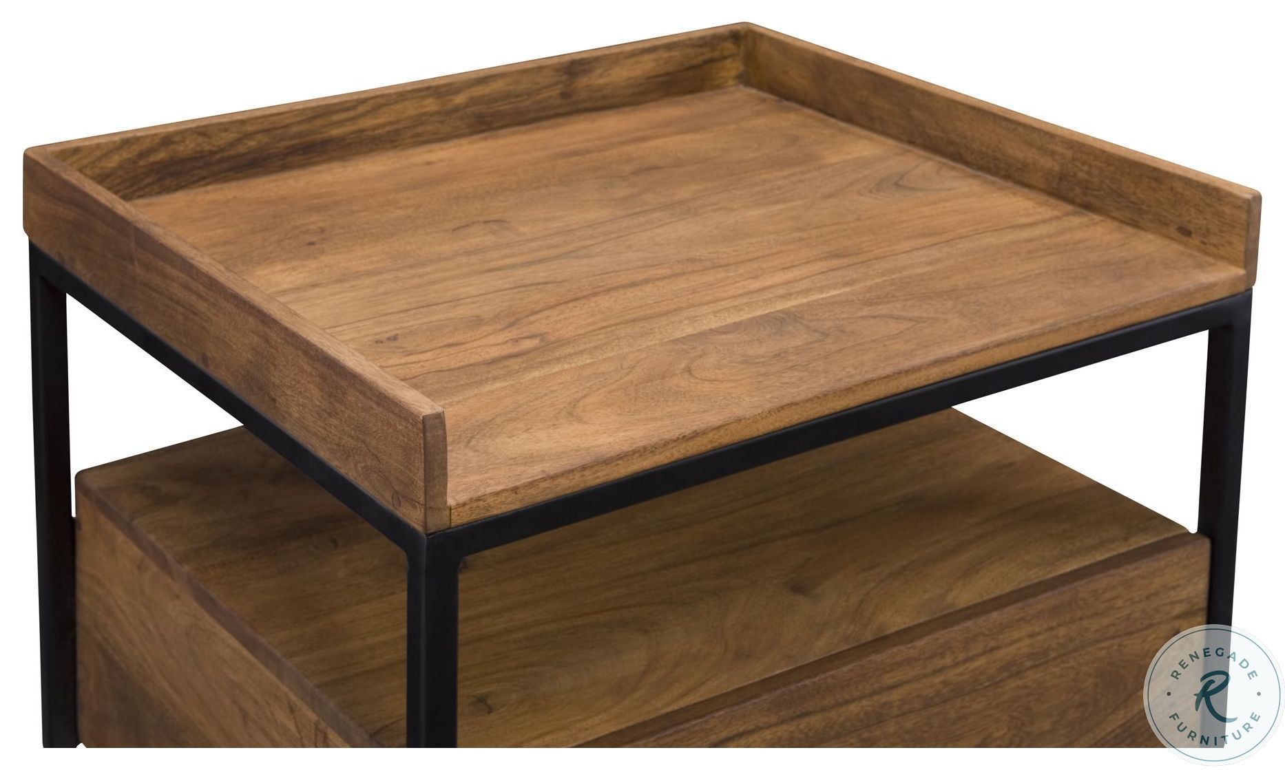 Vancouver Light Brown Side Table from Moes Home | Coleman Furniture