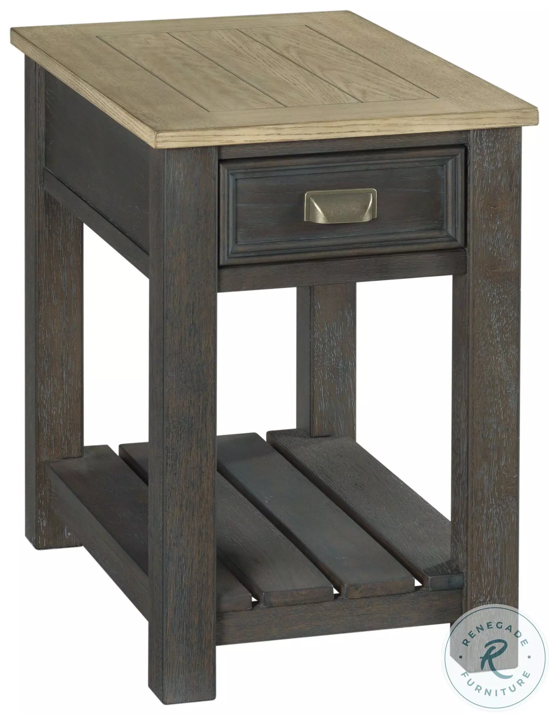 Hamilton Dark Stain Lyle Creek Chairside Table From Hammary | Coleman ...