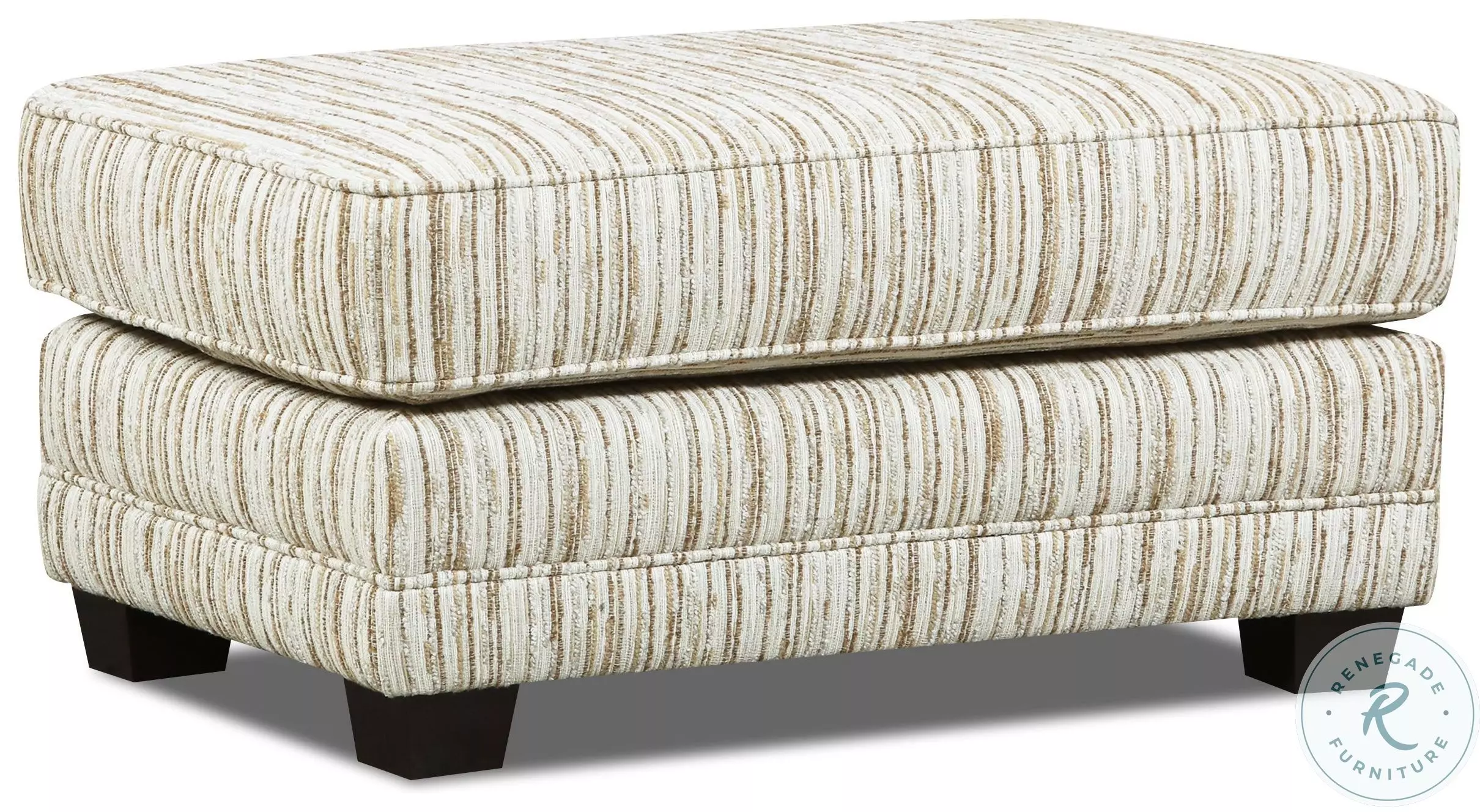 Kennedy Rag Rug Fawn 35" Ottoman From Southern Motion | Coleman Furniture