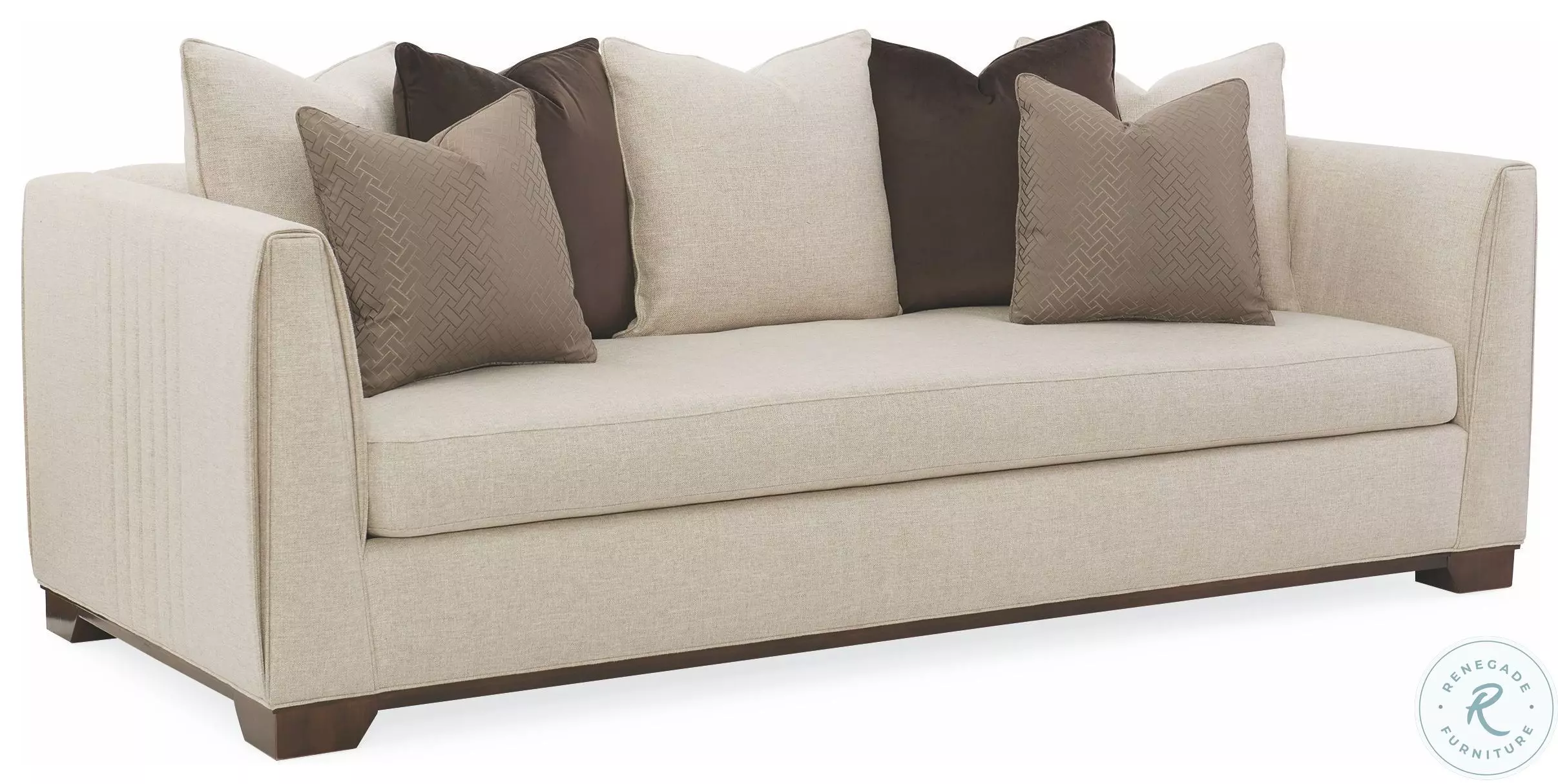 Modern Streamline Bench Cushion Sofa from Caracole | Coleman Furniture