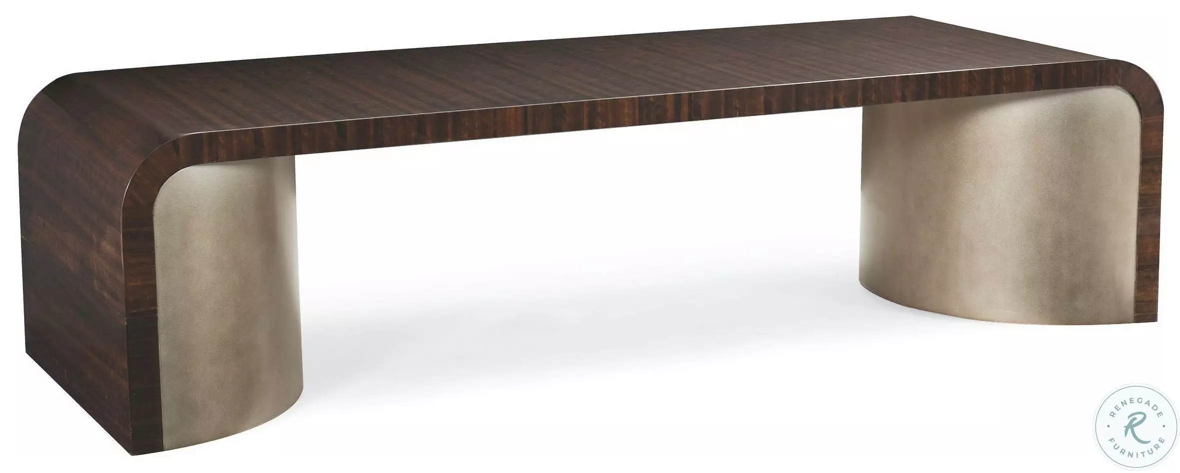 Modern Streamline Streamline Waterfall Cocktail Table from Caracole ...