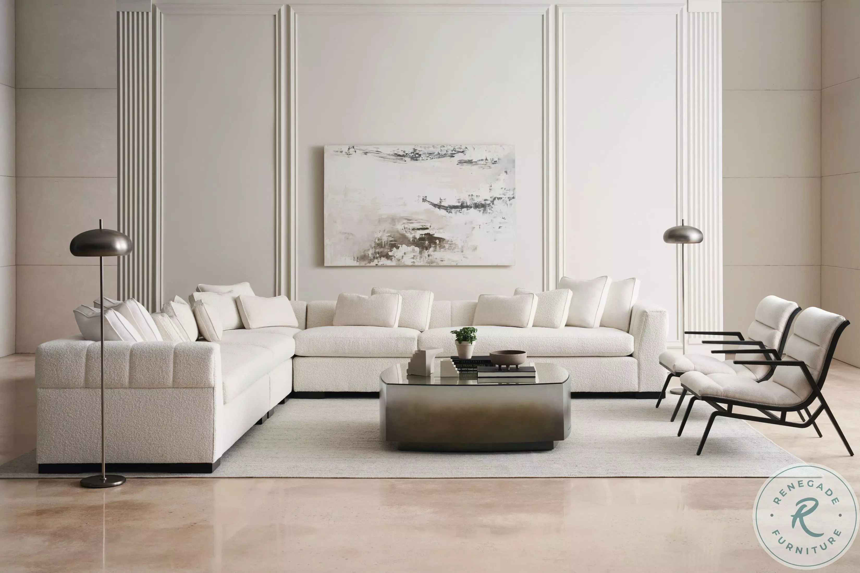 Edge Cream Sectional from Caracole | Coleman Furniture