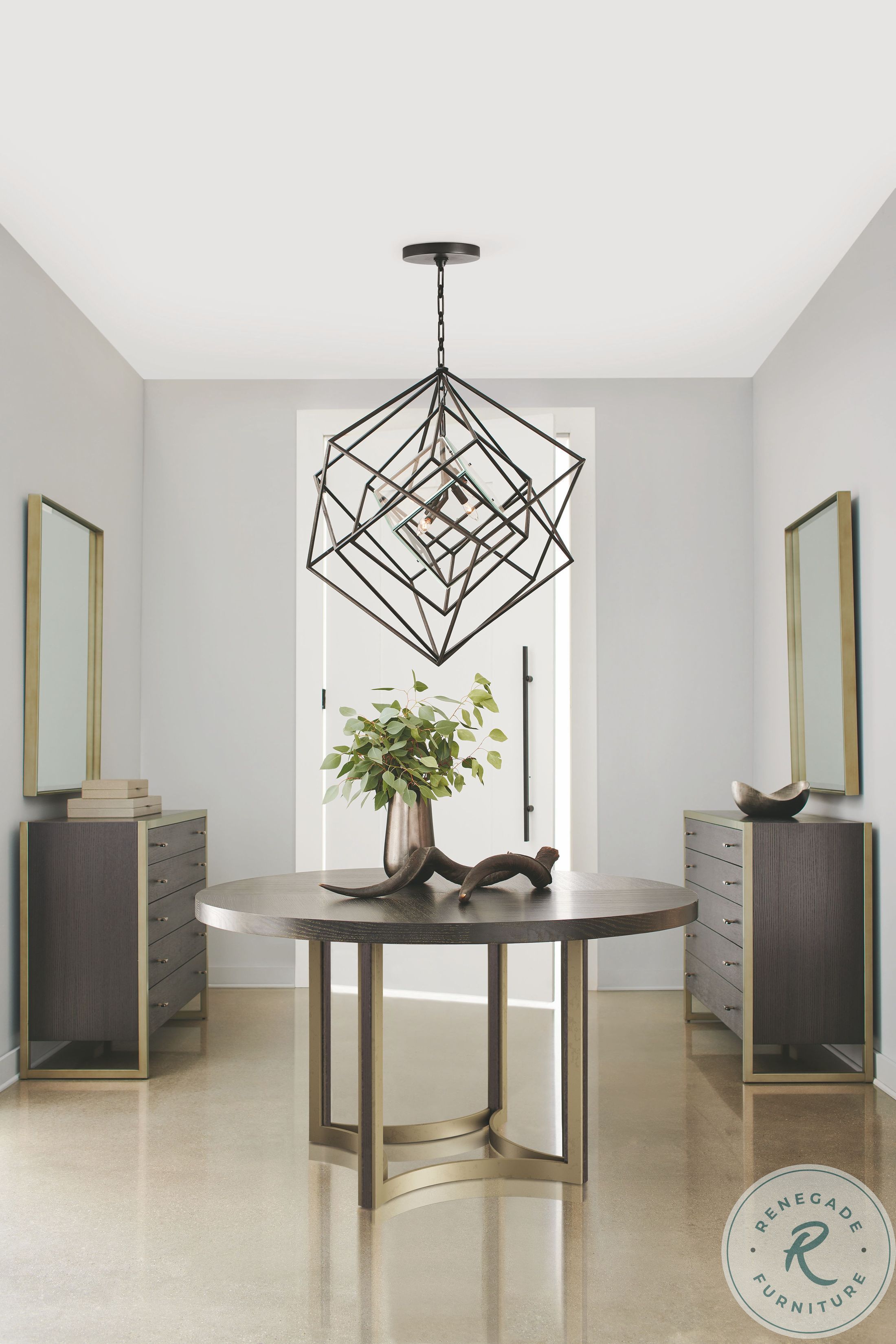 Caracole Modern Bronze Gold Metal Remix Rectangle Mirror from Caracole ...