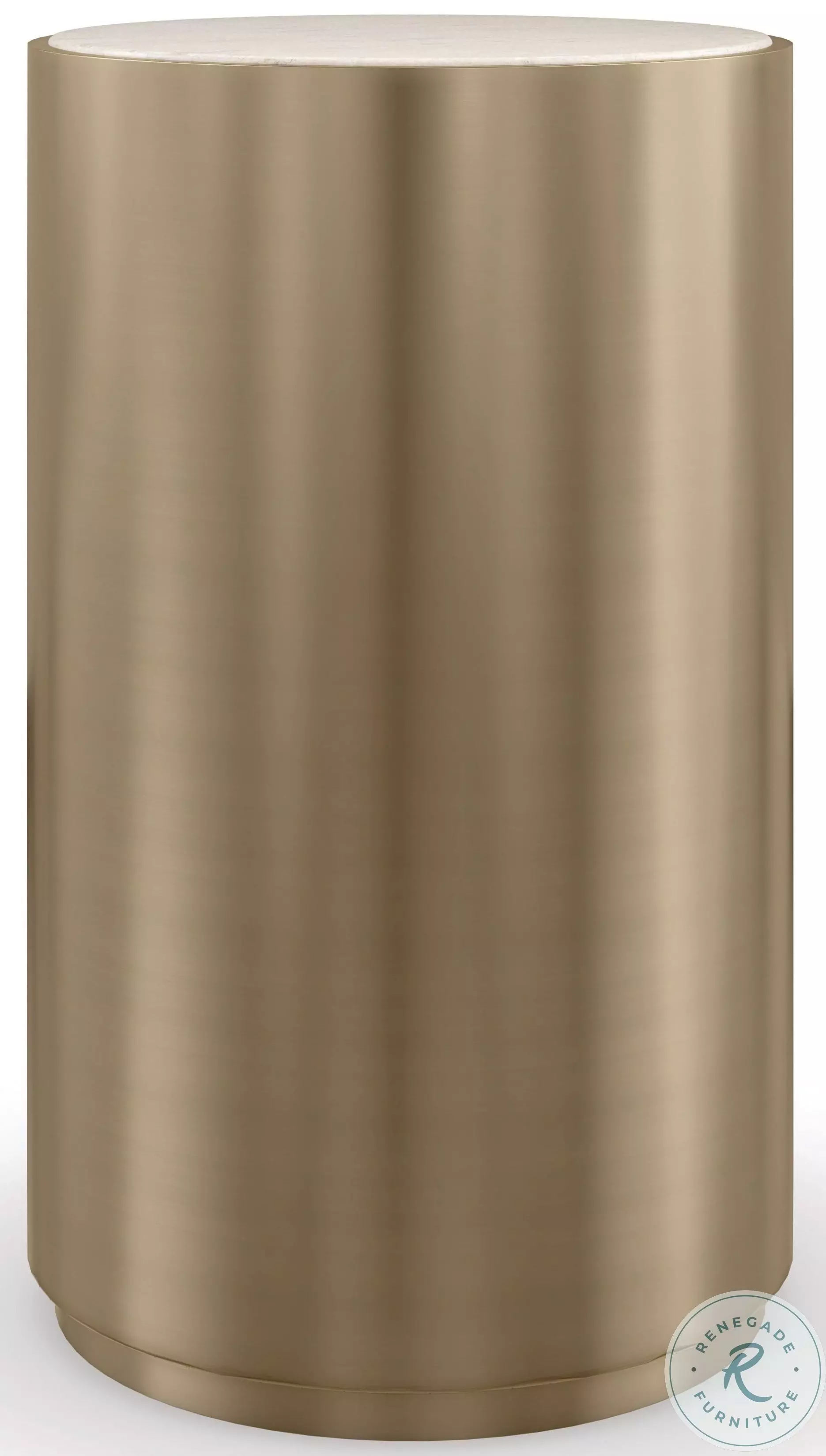 Contrast Lucent Bronze And Cream Travertine Stone Light Spot Table From ...