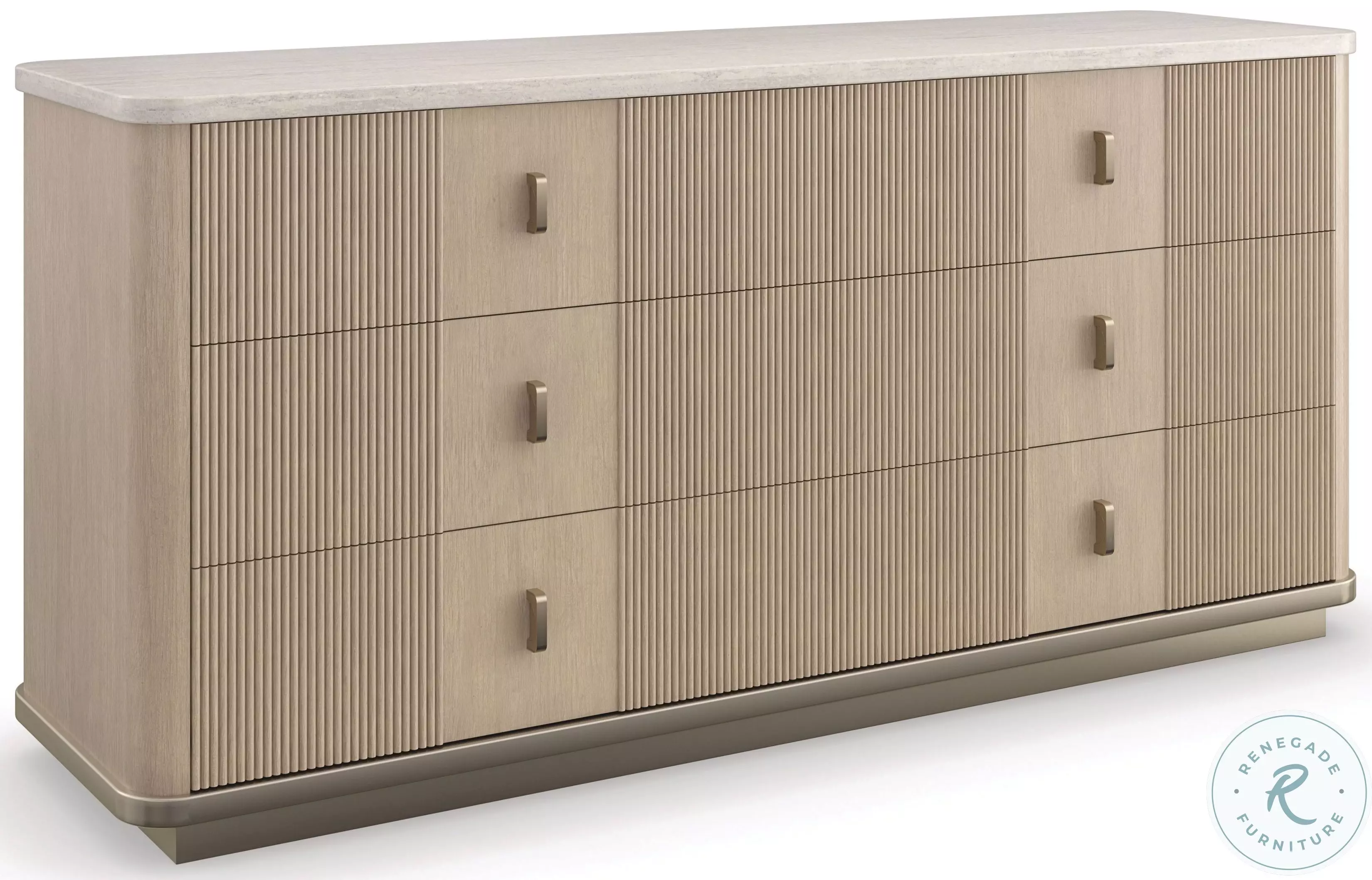 Rhythm Sun Drenched Oak And Cream Travertine Dresser From Home Gallery ...