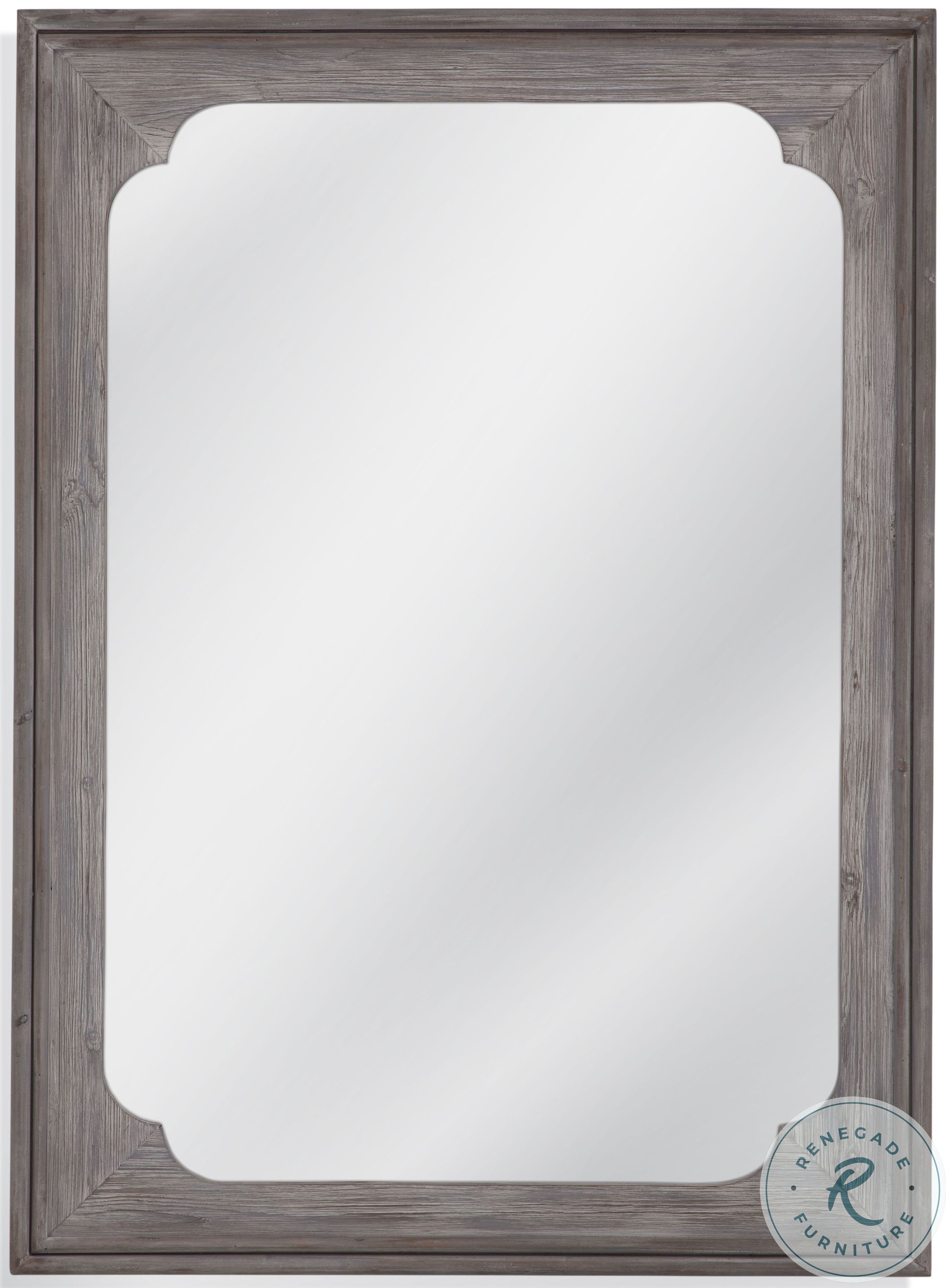 Kingsley White Washed Wall Mirror from Bassett Mirror | Coleman Furniture