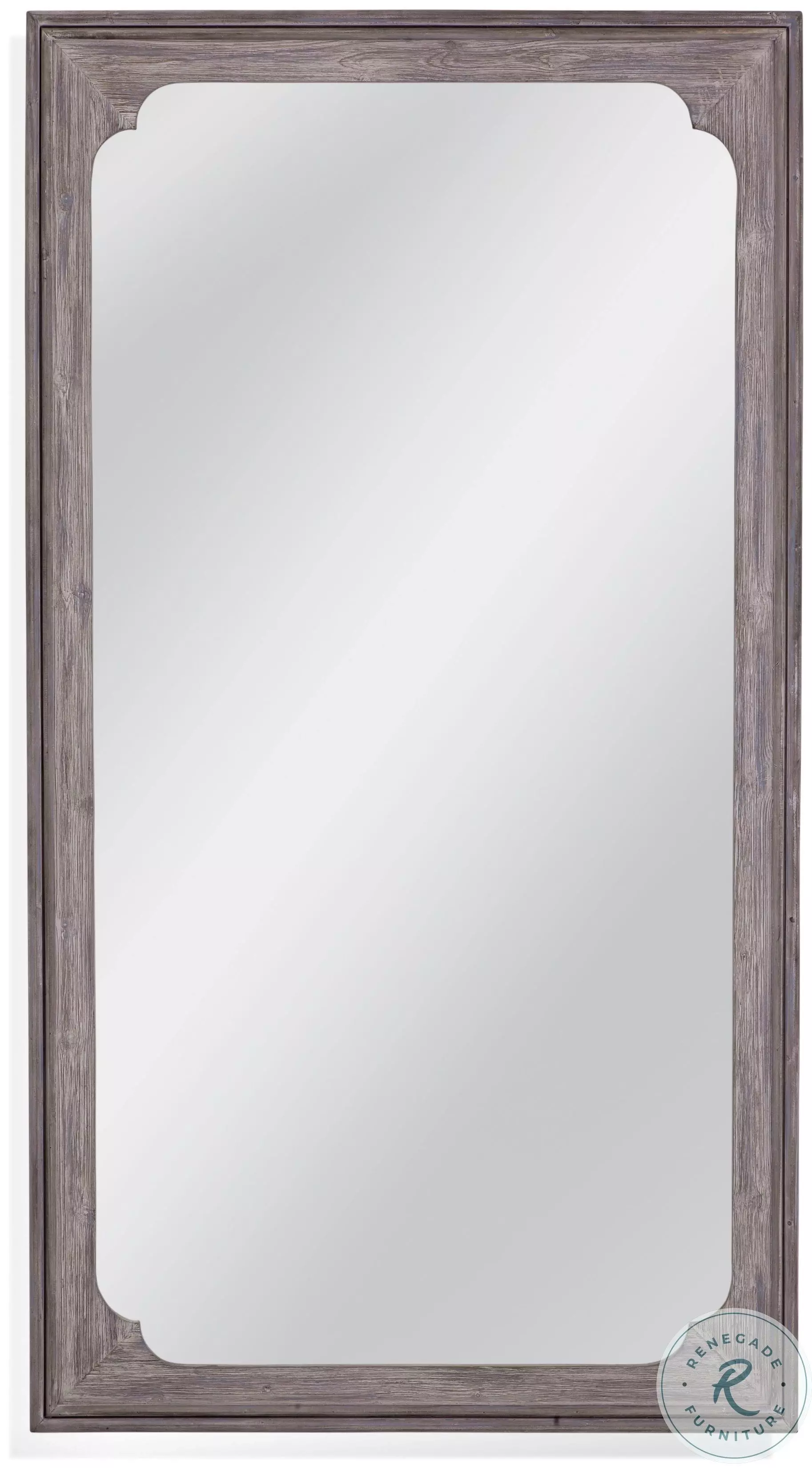 Landry White Washed Floor Mirror From Bassett Mirror | Coleman Furniture