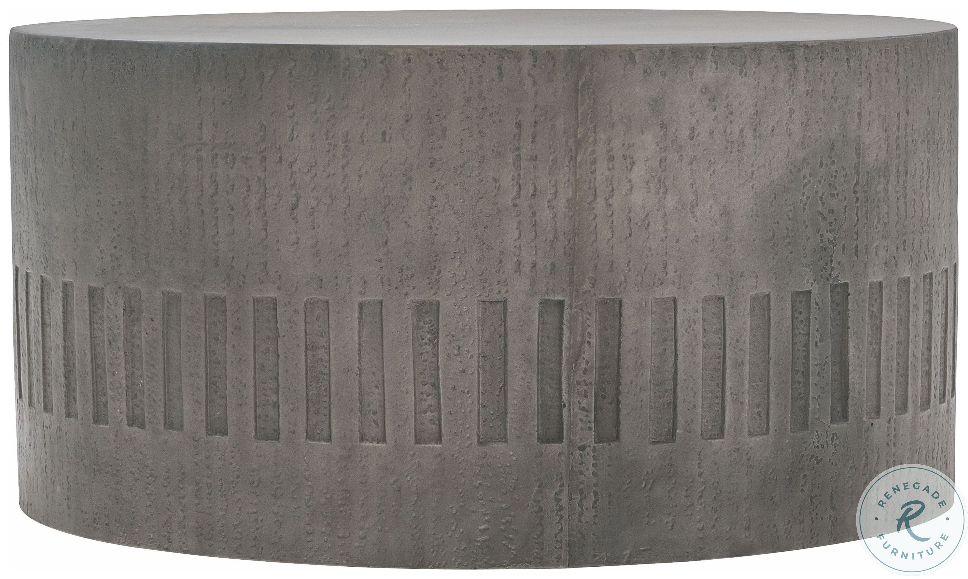 Miramar Dark Charcoal Outdoor Round Cocktail Table From Bernhardt ...