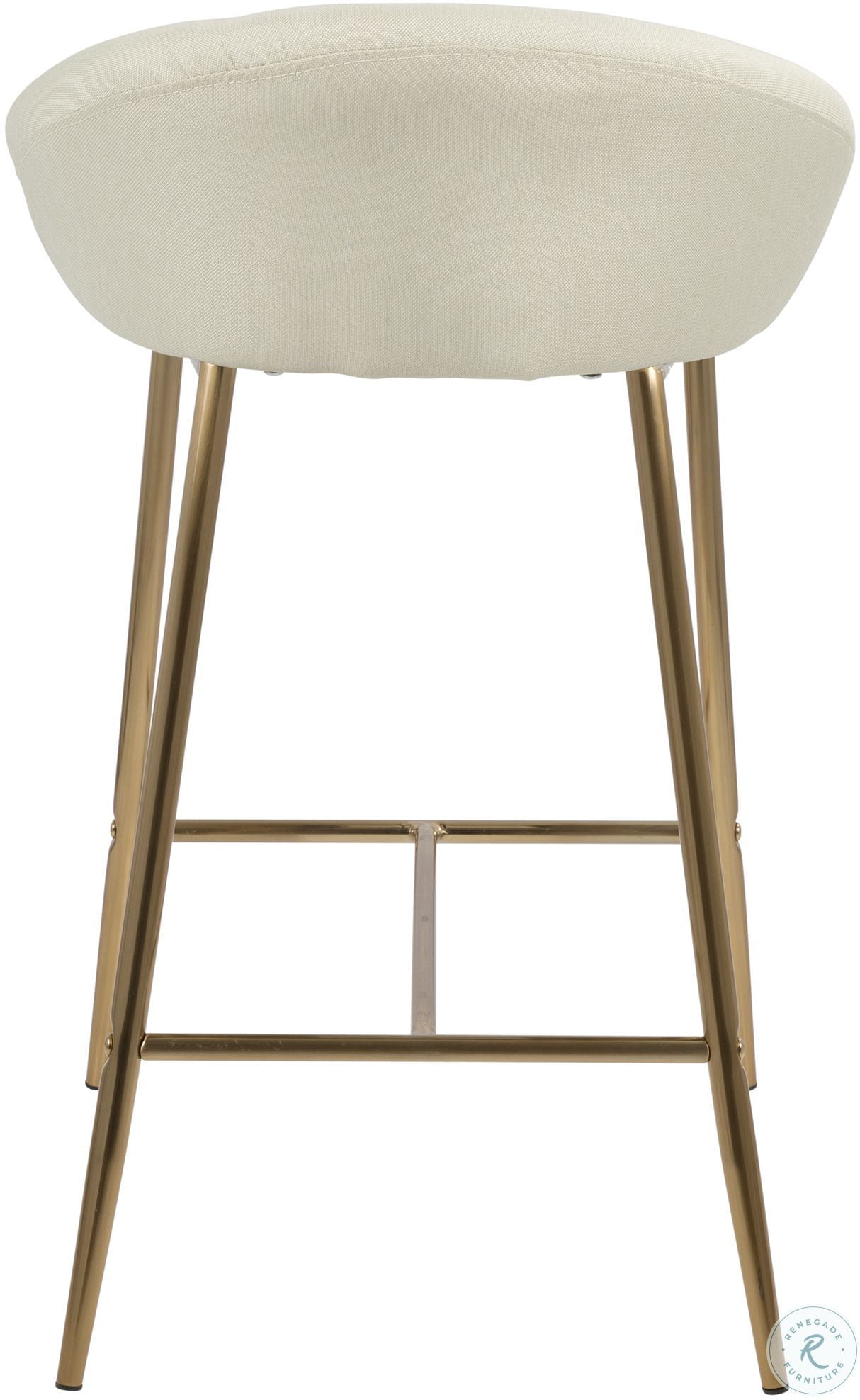Matisse Gold And Cream Counter Stool Set of 2 from Lumisource | Coleman ...