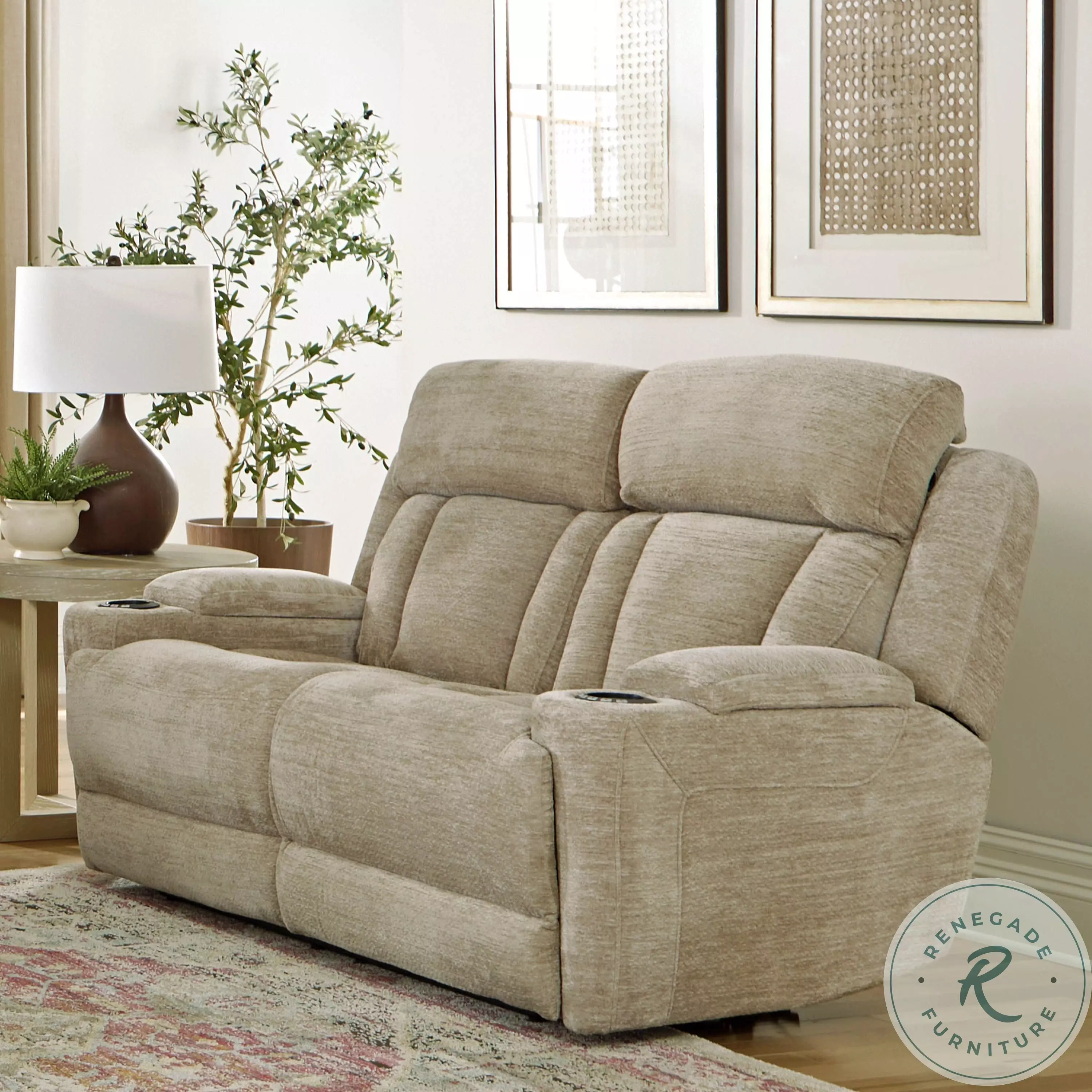 Duncan Lucky Fawn Power Reclining Loveseat From Golden Crest Home ...