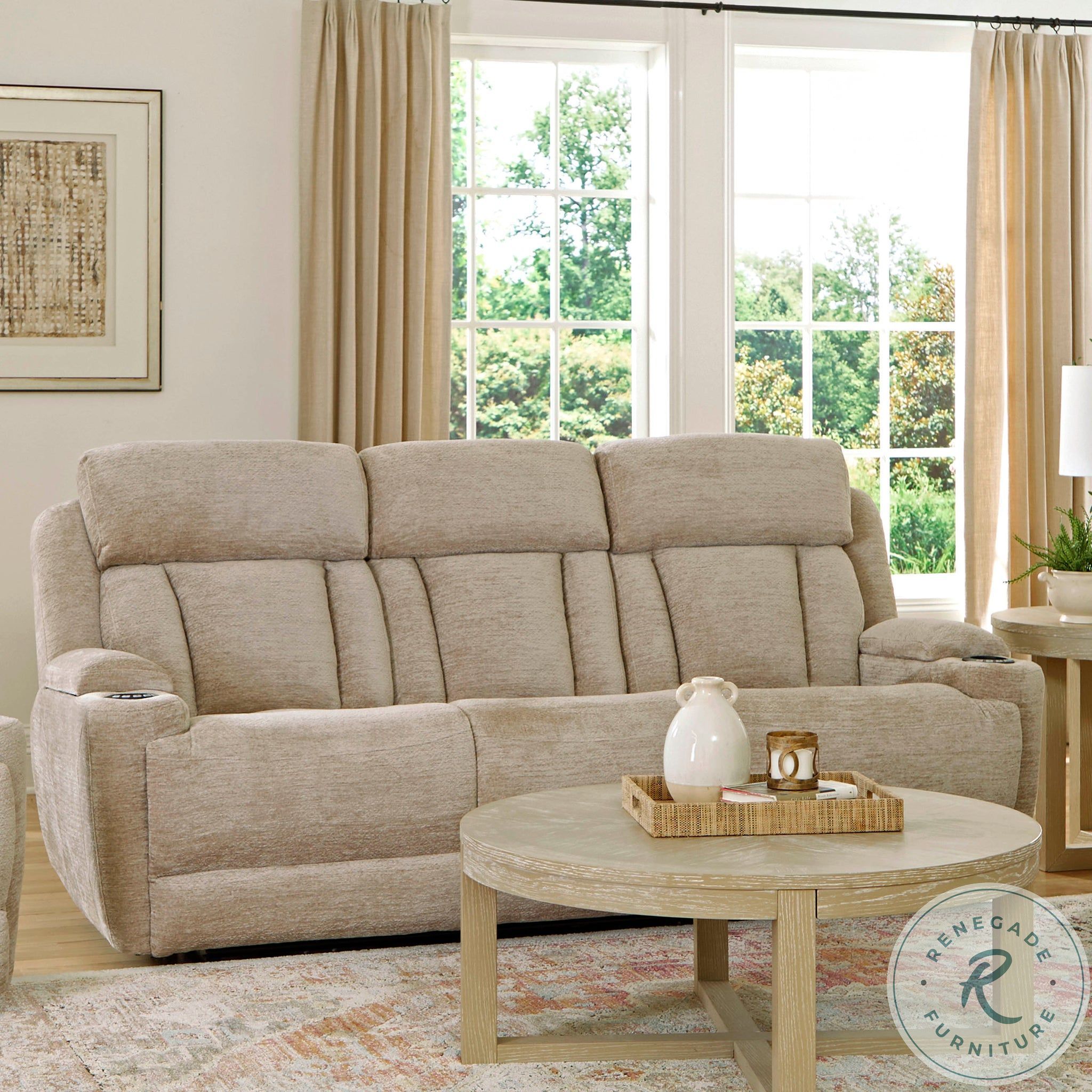 Dalton Lucky Fawn Power Reclining Sofa From Parker Living | Coleman ...