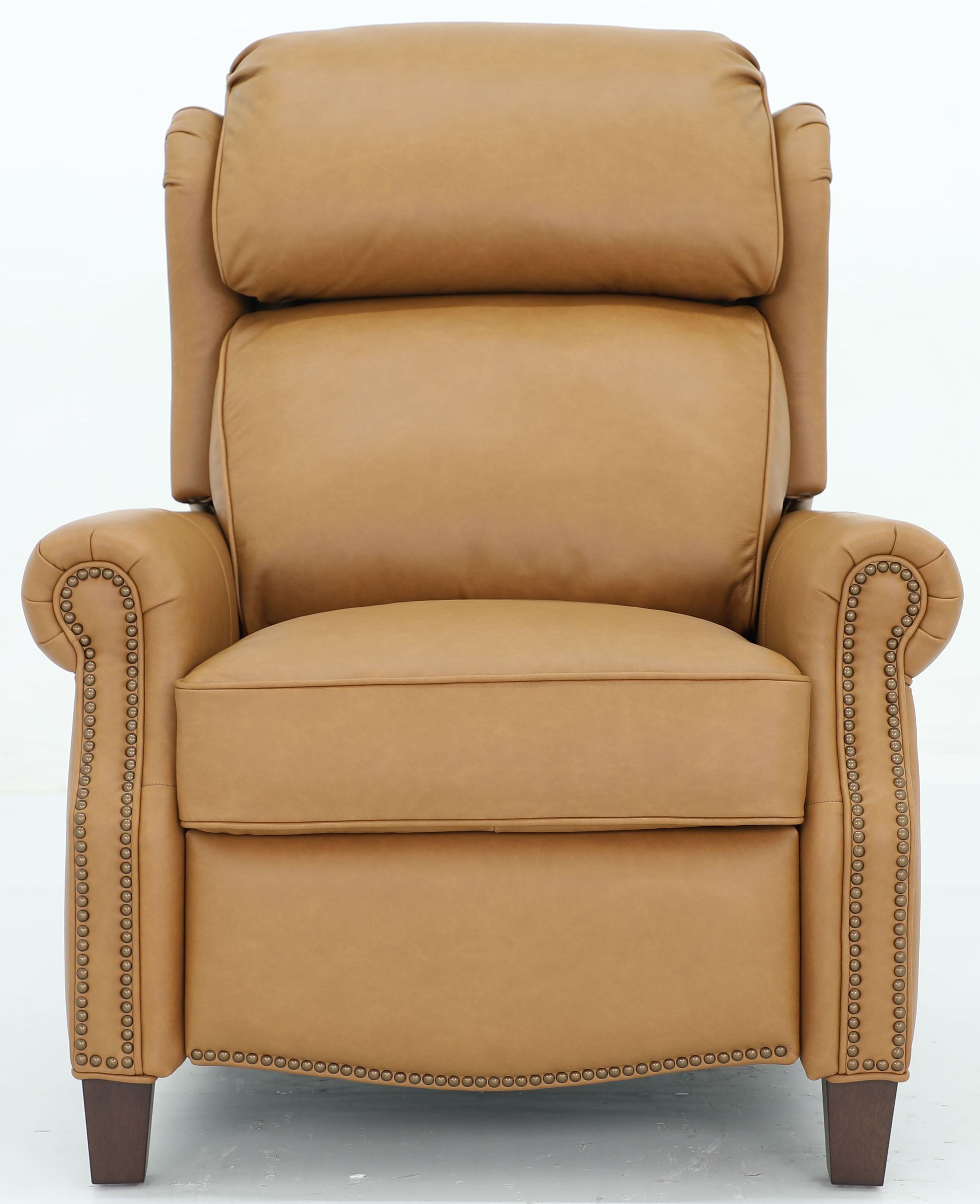 Meade Santa Fe Brandy Leather Push Thru The Arms Lounge Recliner from ...