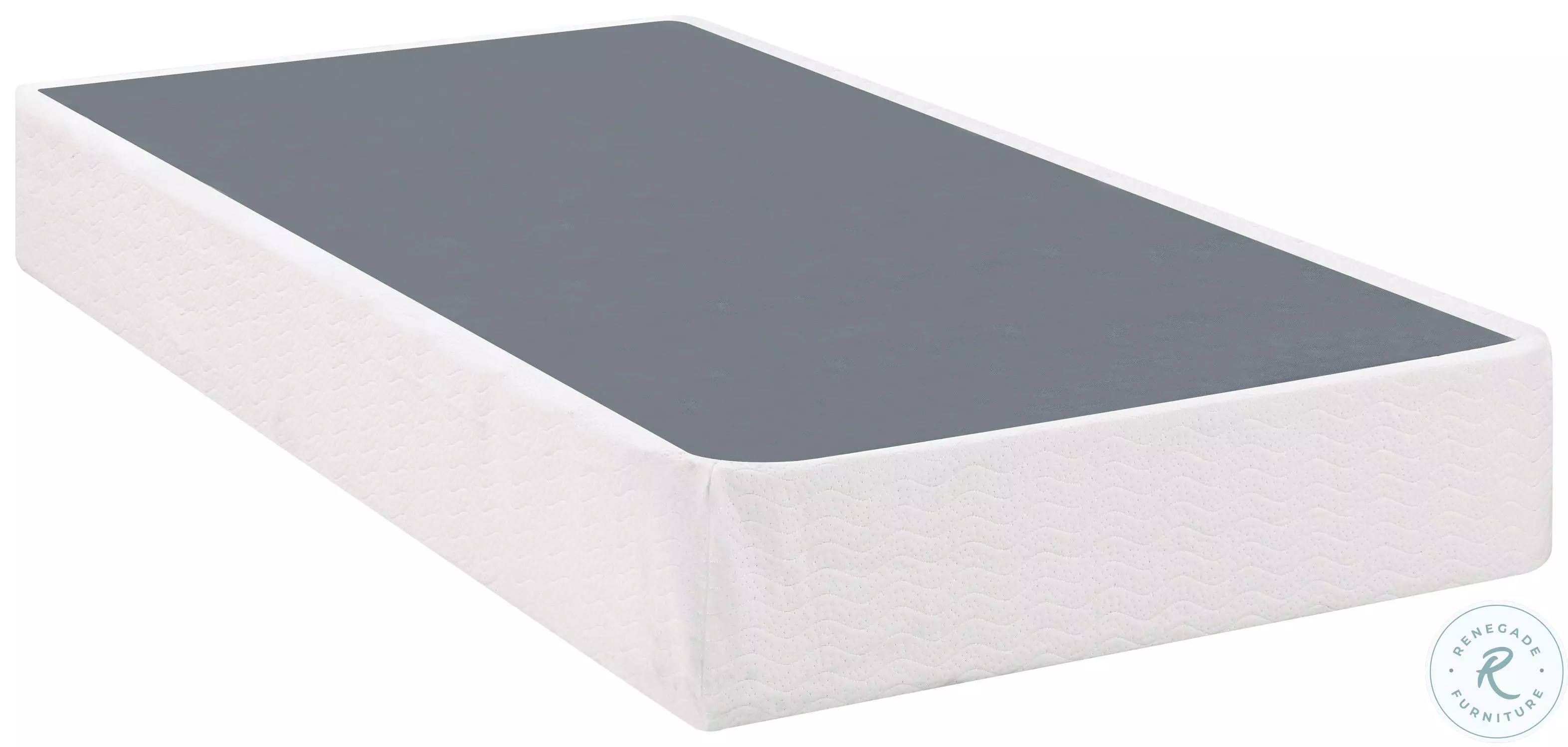 Perrin Gray And White Twin Mattress Foundation From Homelegance ...