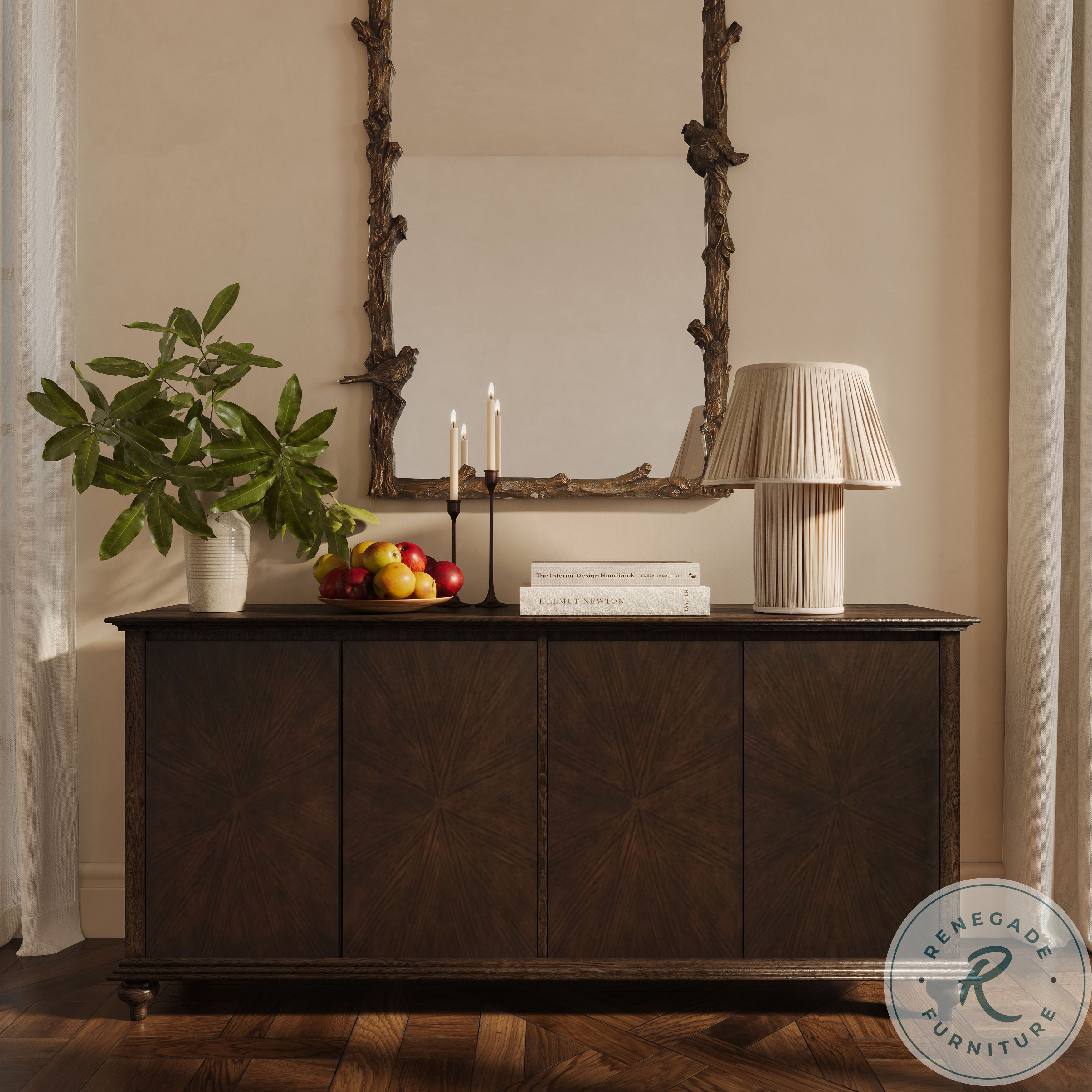 Mila Dark Brown Sideboard From Renegade | HomegalleryStores