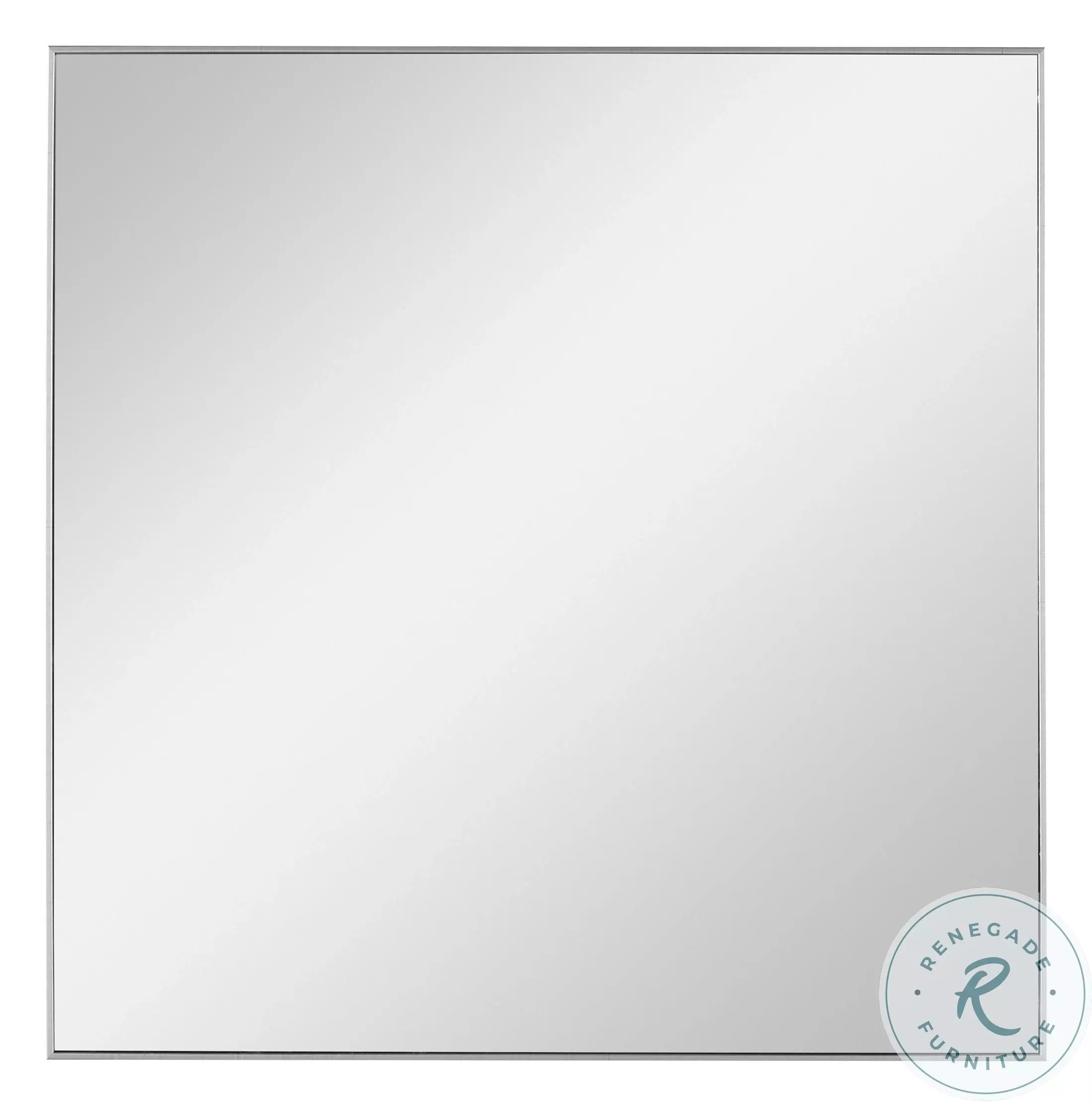 Xantorin Brushed Silver Mirror From Soul & Essentials | Coleman Furniture
