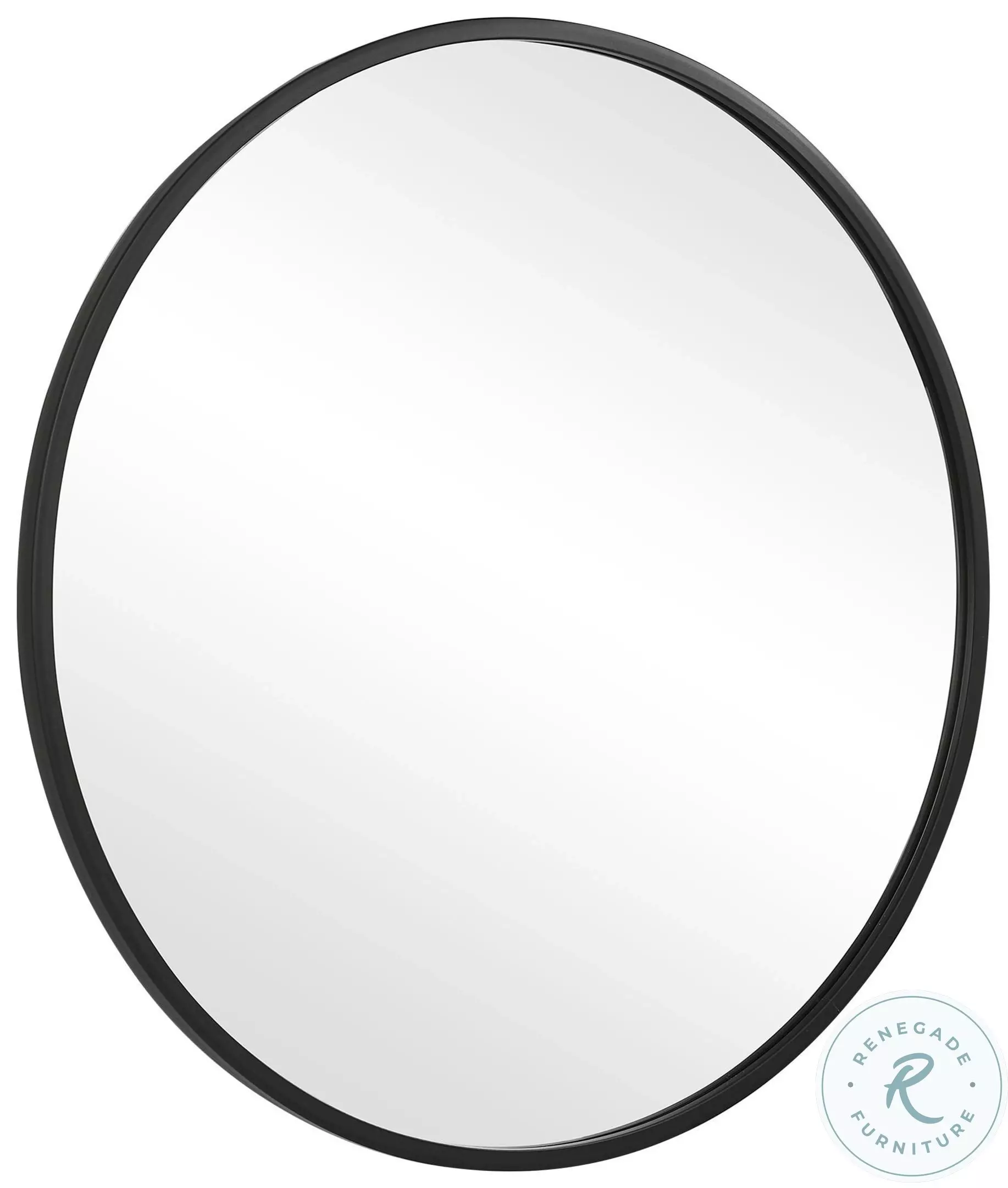 W00509 Matte Black Mirror From Uttermost | Coleman Furniture