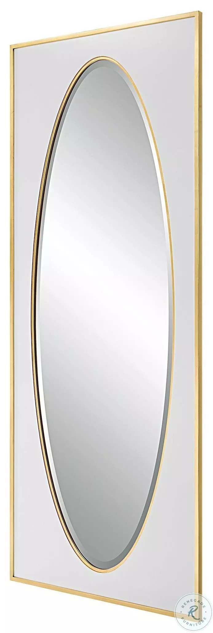 Danbury White and Gold 32" Mirror From Uttermost | Coleman Furniture