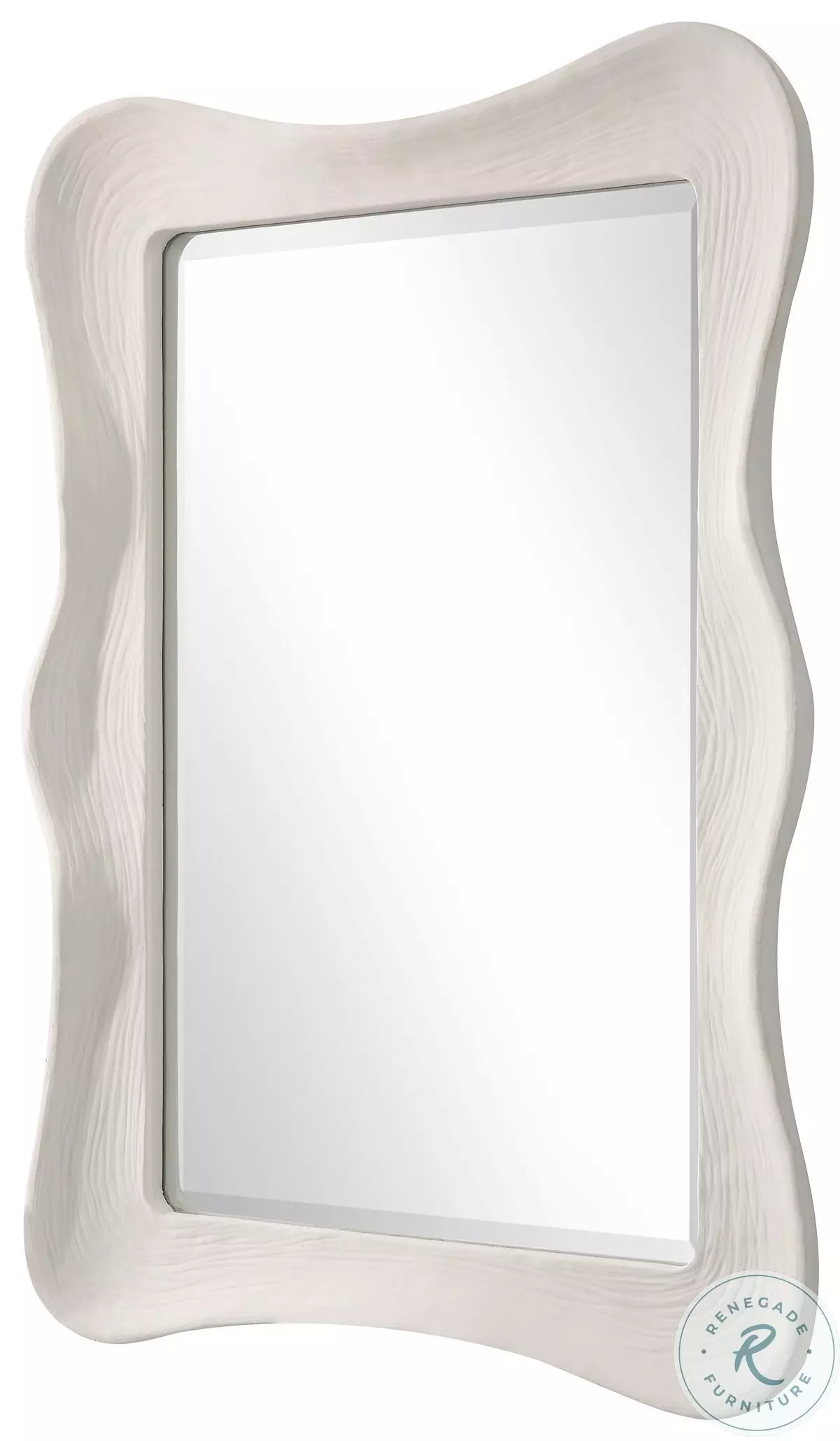 Whitehaven Matte White Rectangle Mirror From Home Gallery Stores | Home ...