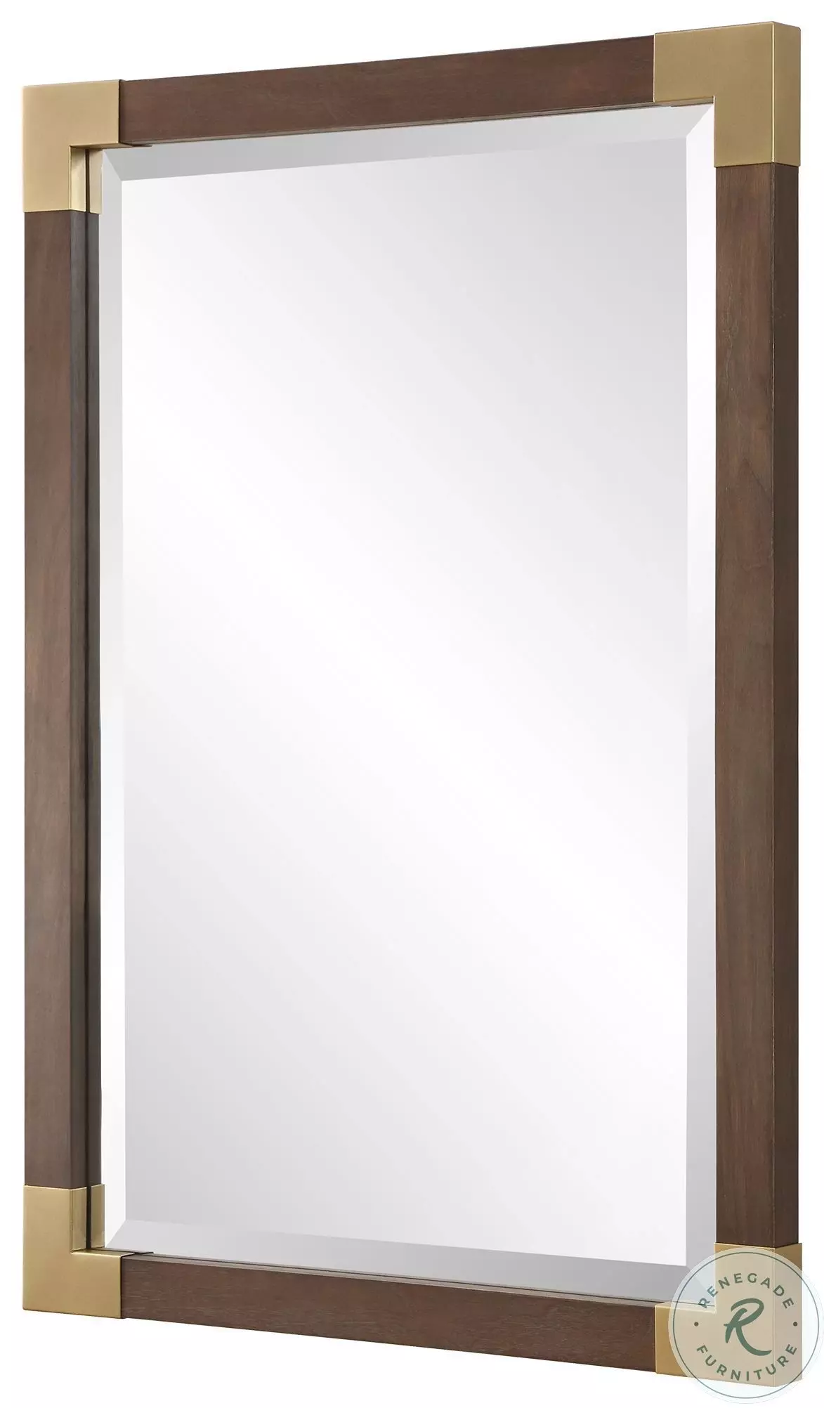 Amara Aged Walnut Mirror From Soul & Essentials | Coleman Furniture