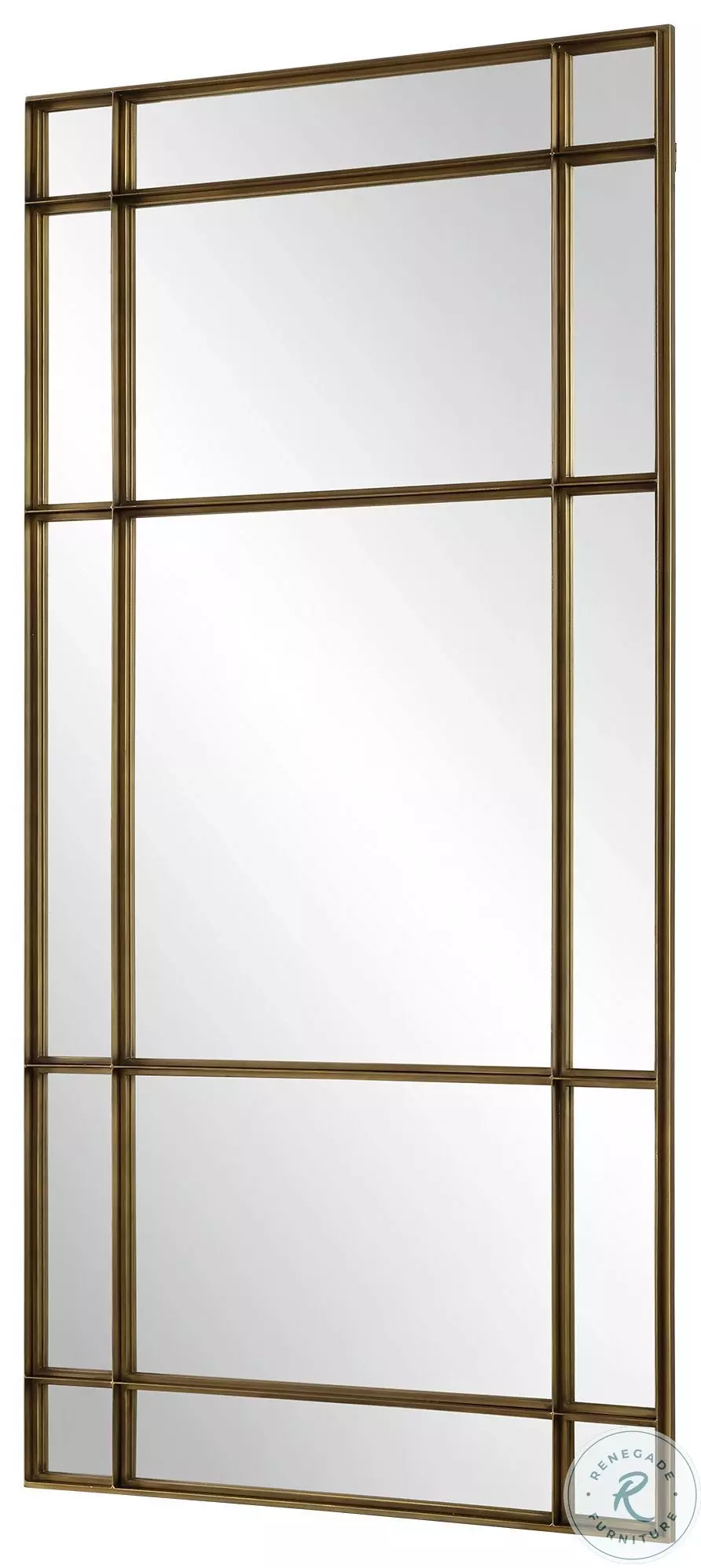 Denholm Heavily Antique Gold Window Mirror From Soul & Essentials ...