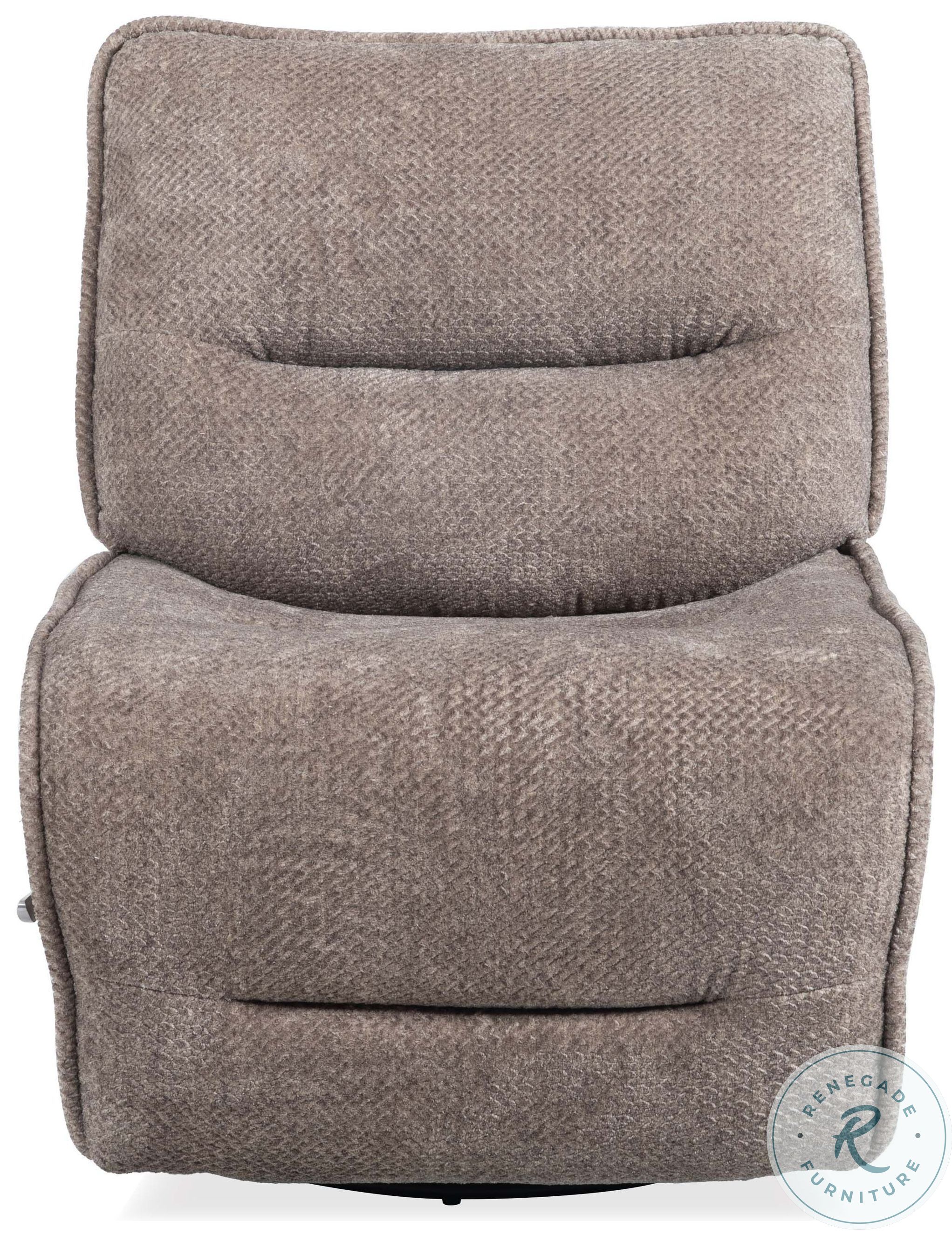 Lioren Wheat Armless Swivel Glider Recliner From Golden Crest Home ...