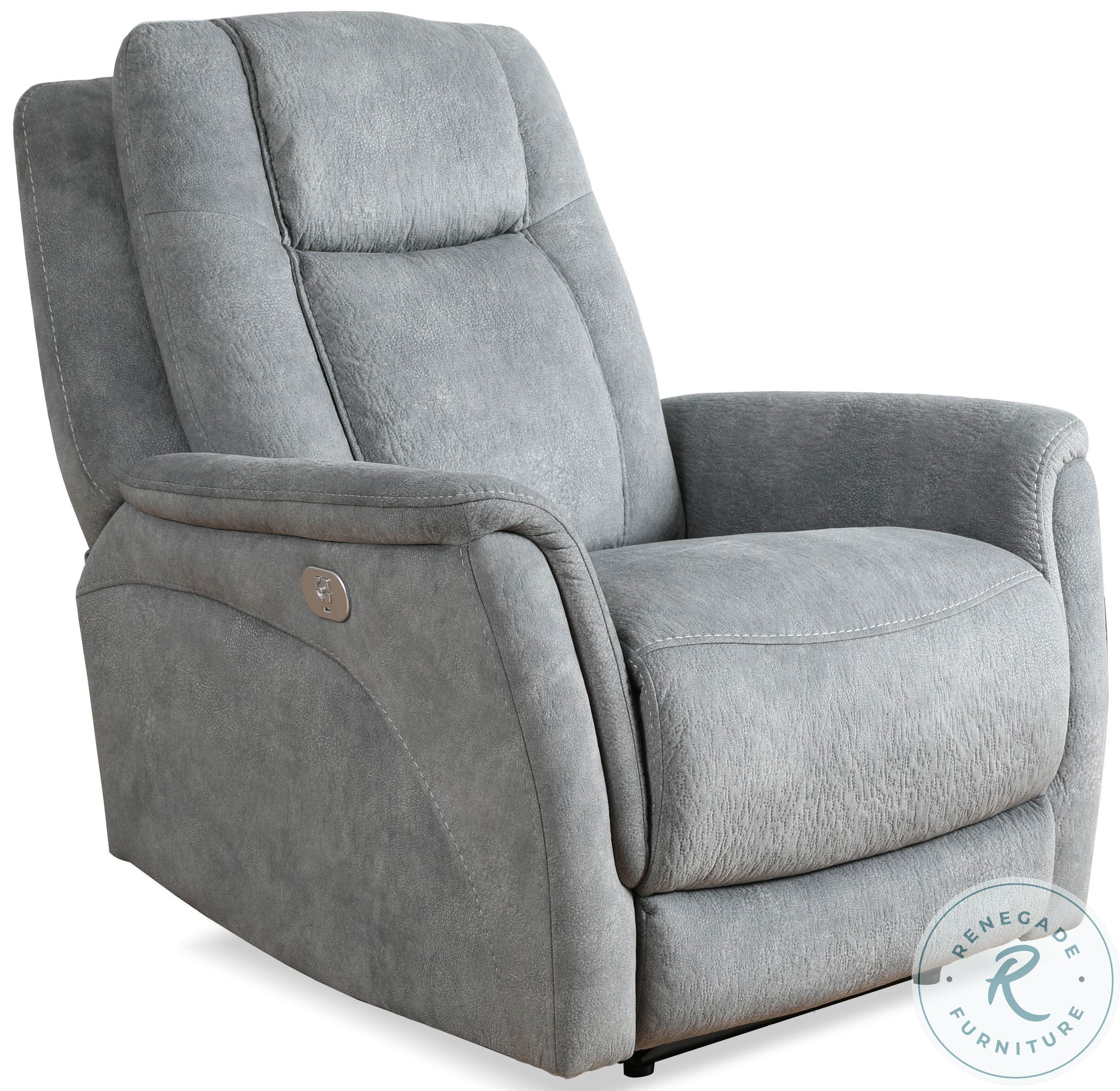 Linus Hudson Grey Zero Gravity Power Recliner From Parker Living ...