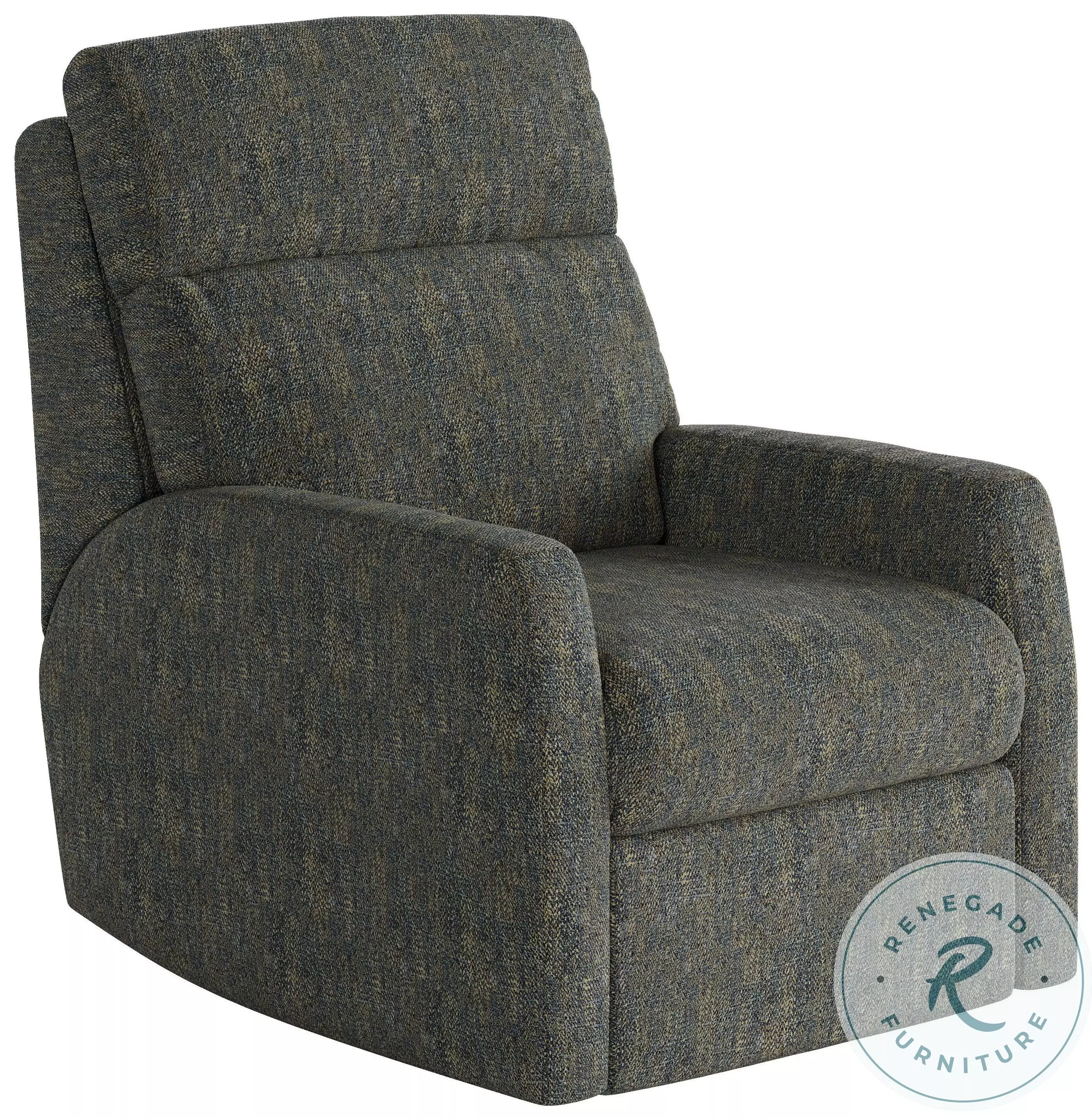 Mimi Berber Indigo Wall Hugger Power Headrest Recliner with SoCozi ...