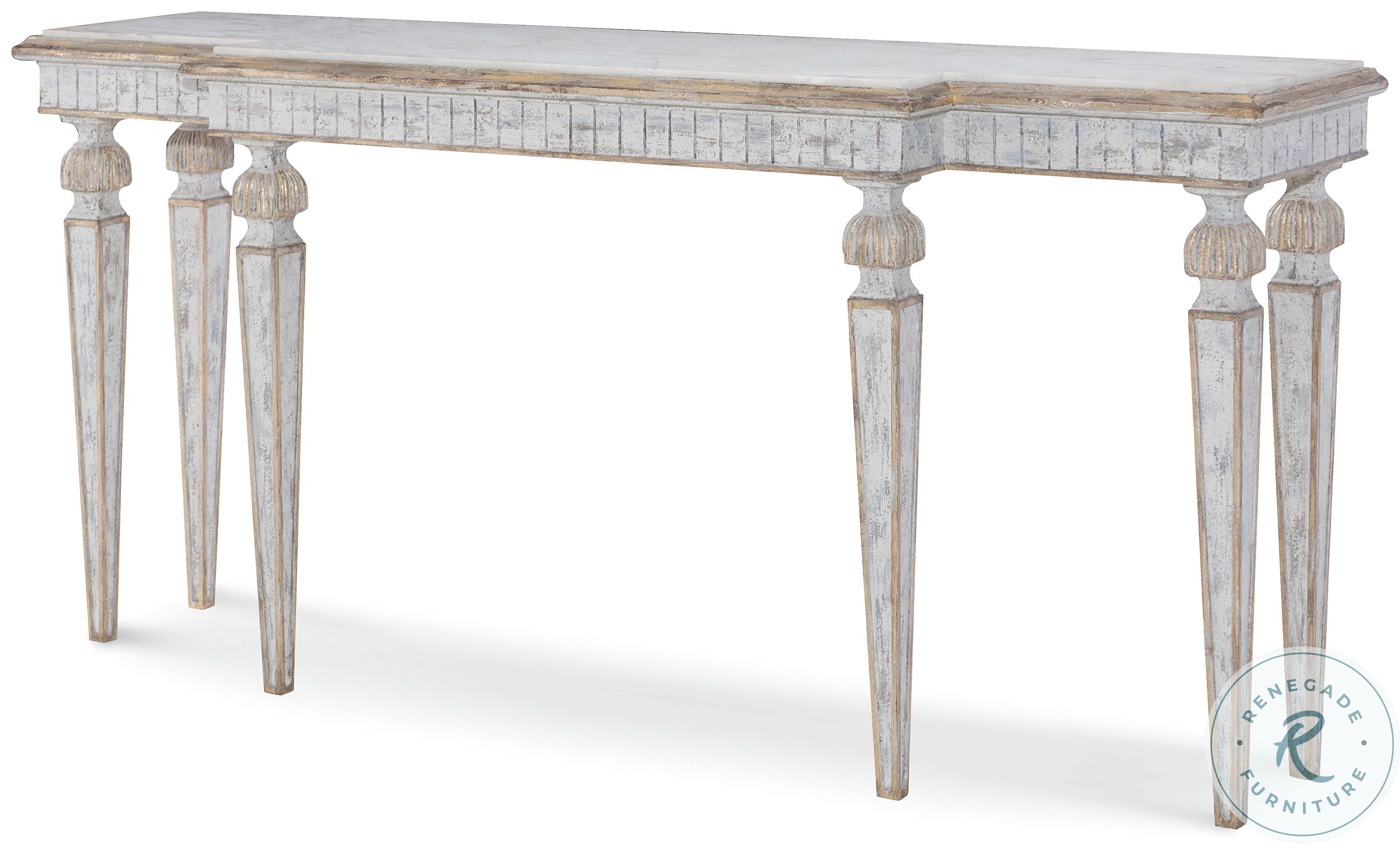 Constance Grey Marble And White Console Table From Century Furniture ...