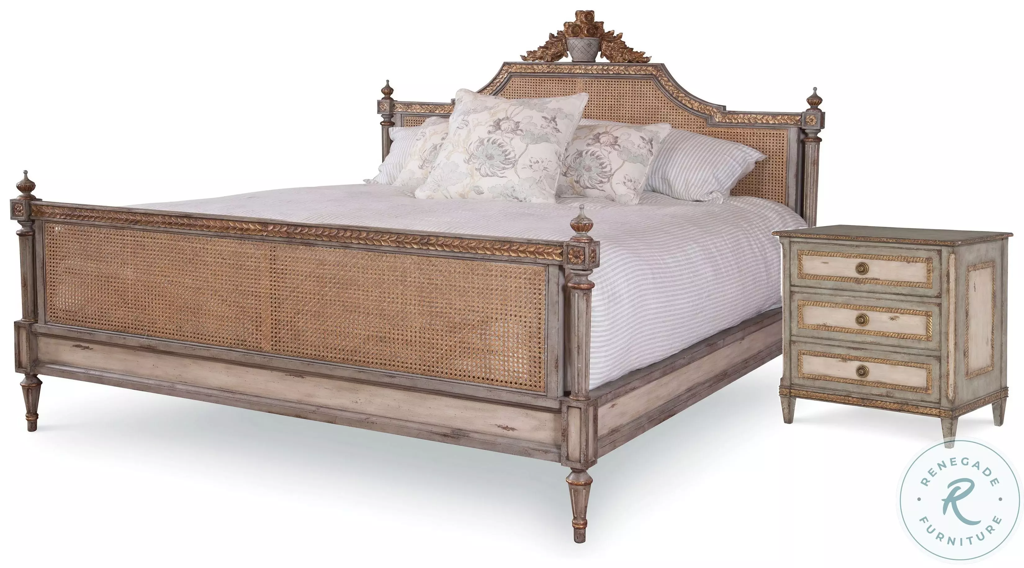 Corbett Aged Sage Green And Antique Cream Poster Bedroom Set from ...