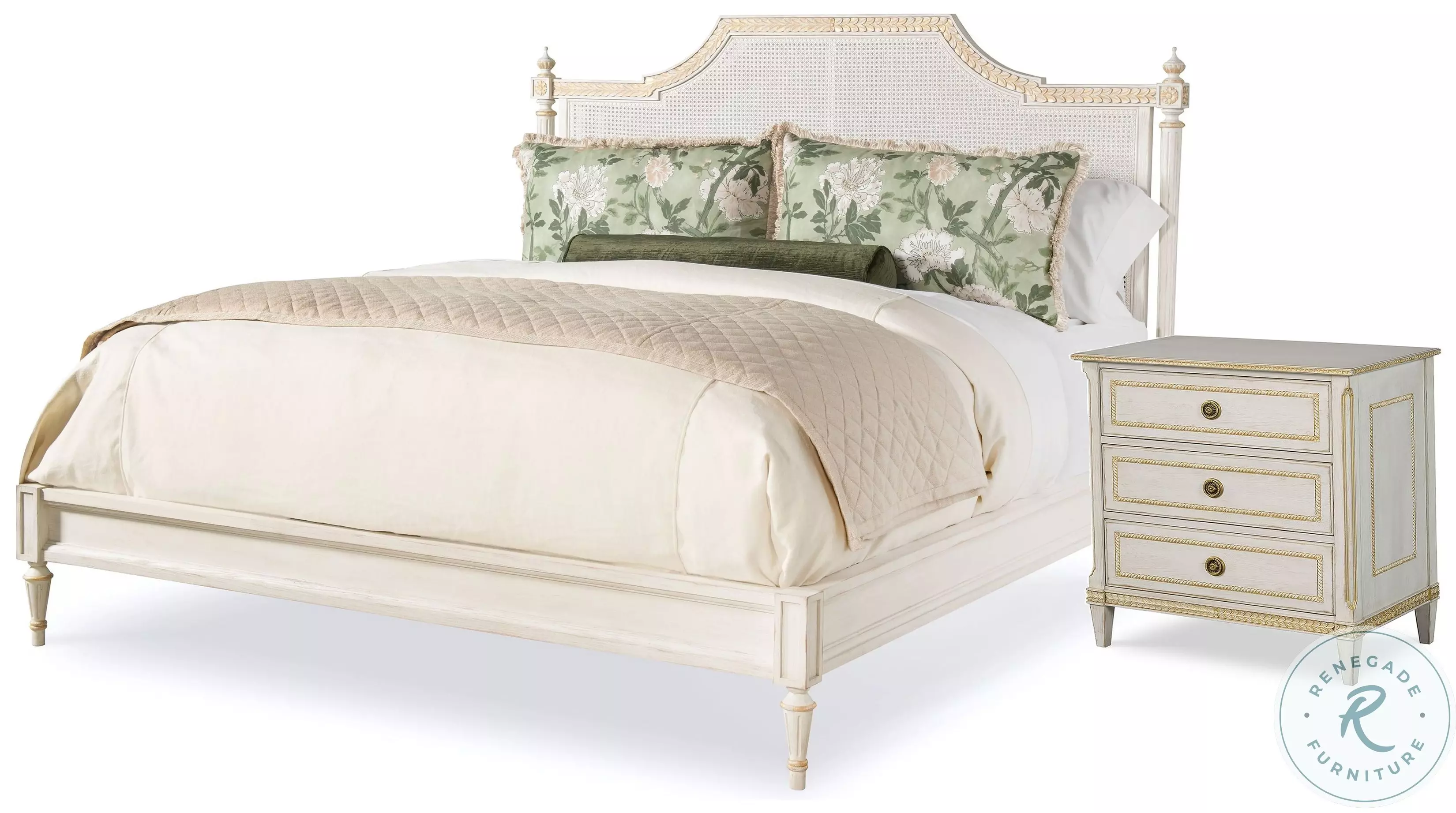 Emily White Wash Poster Bedroom Set from Century Furniture | Coleman ...