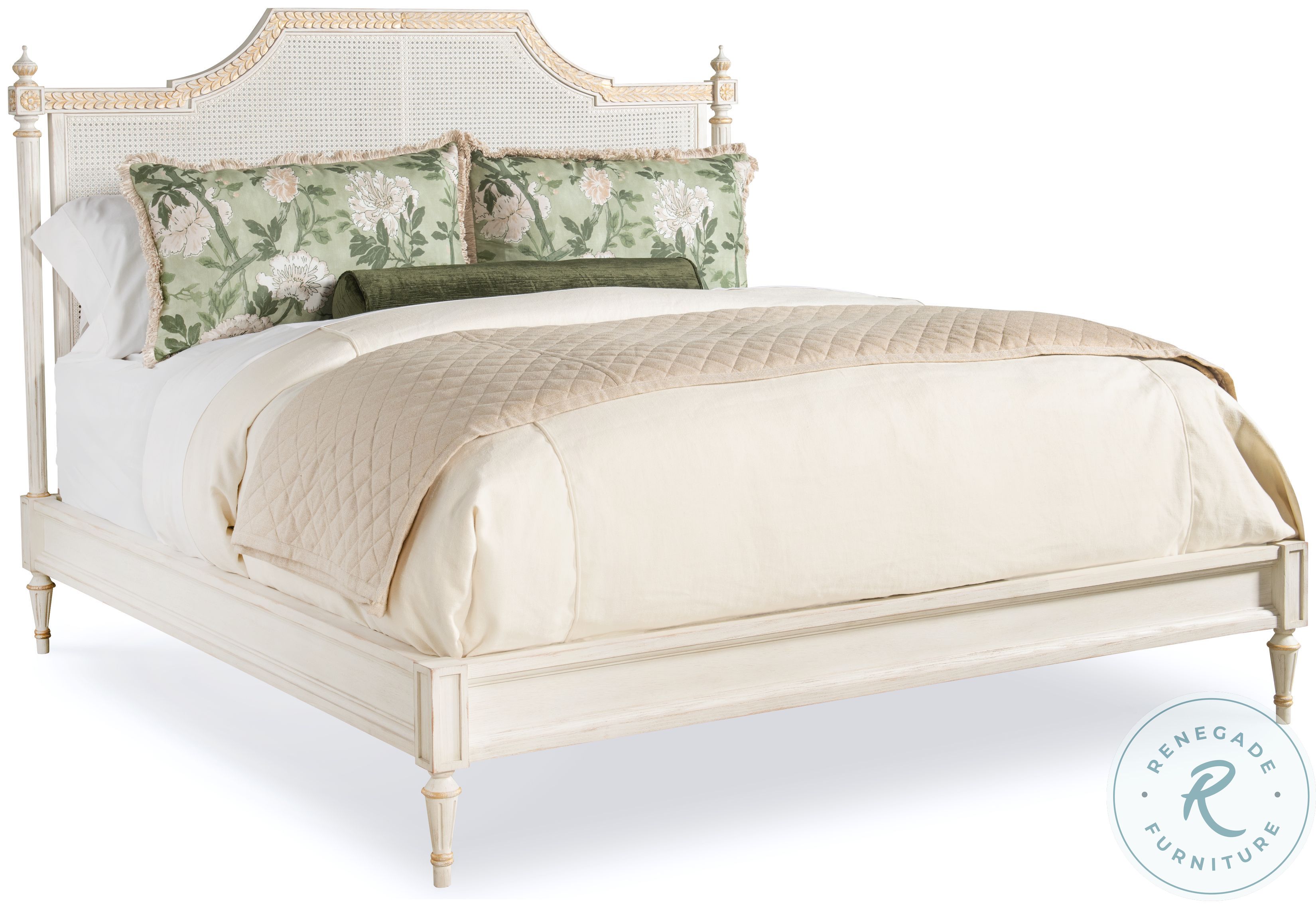 Emily White Wash King Poster Bed From Century Furniture | Coleman Furniture