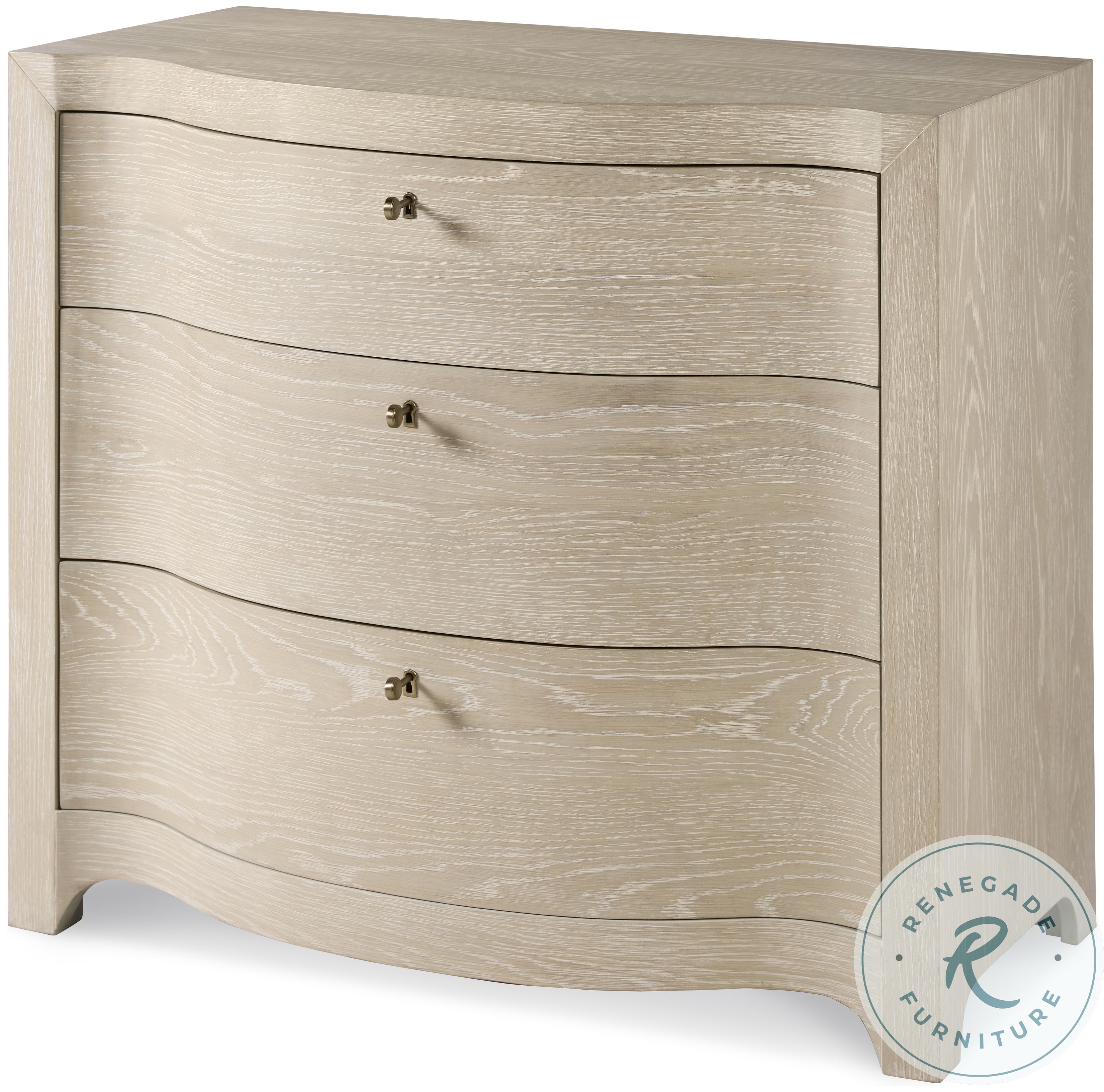 Lexie Natural Cerused 3 Drawer Chest From Century Furniture | Coleman ...