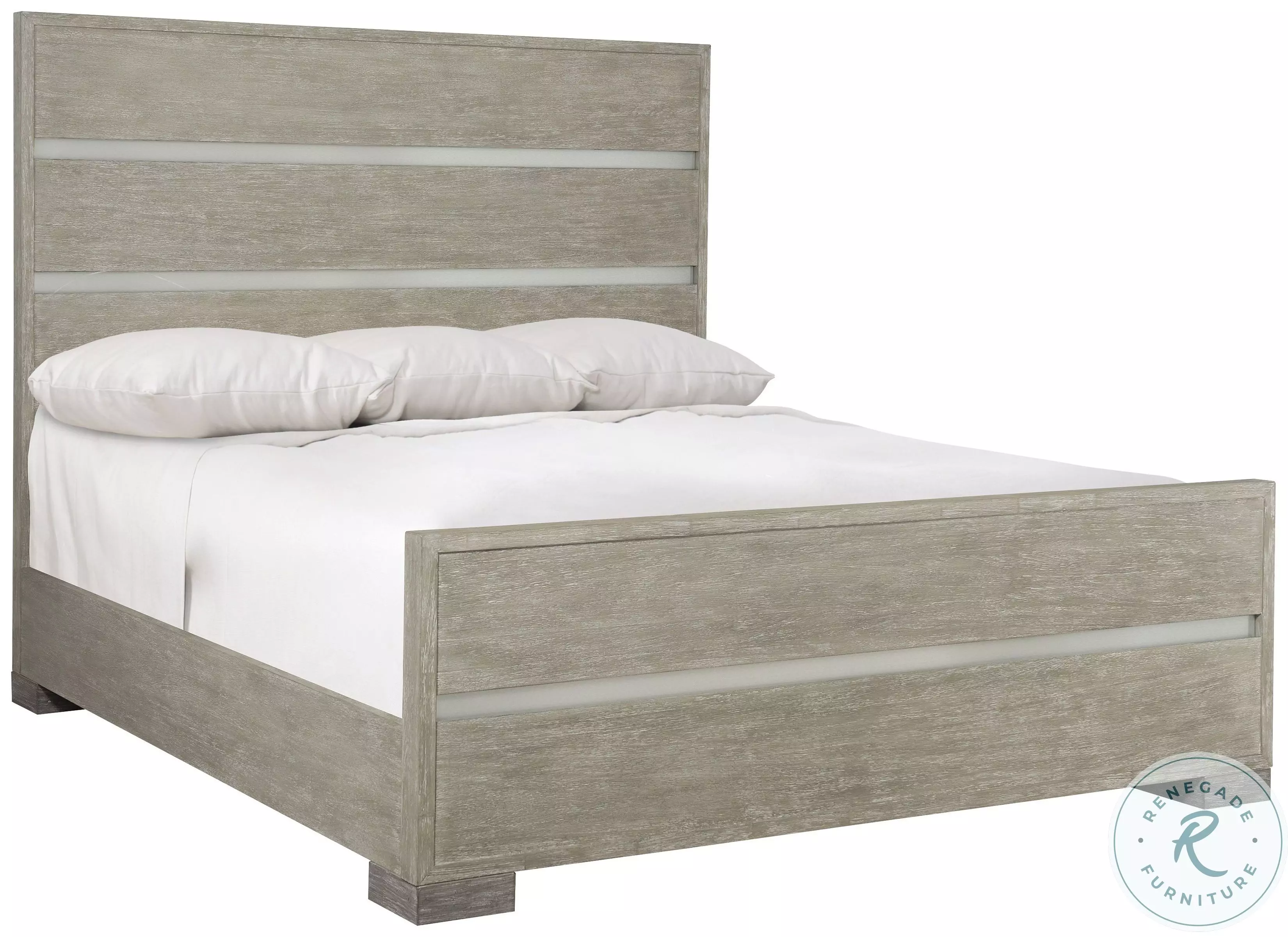 Foundations Light Shale And Dark Shale Queen Panel Bed From Home ...