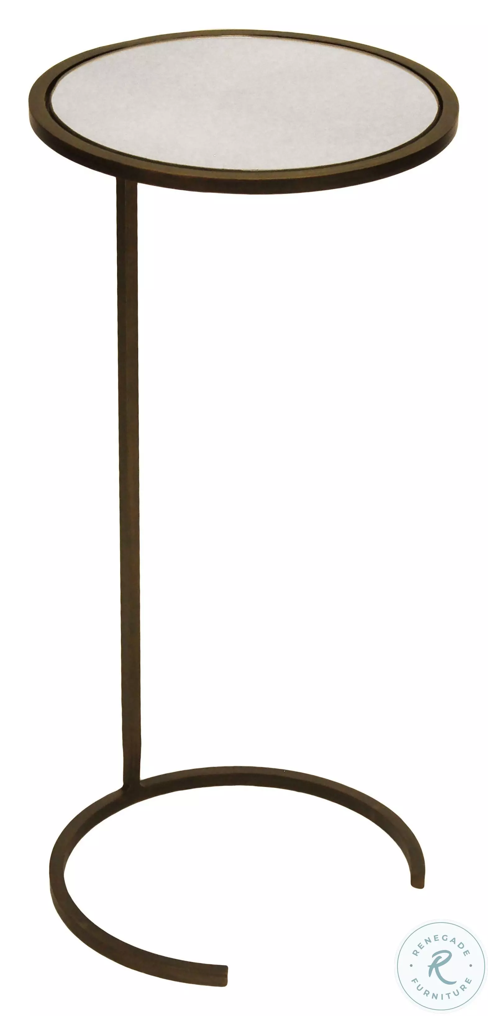 Monaco Bronze Round Small Cigar Accent Table from Worlds Away | Coleman ...