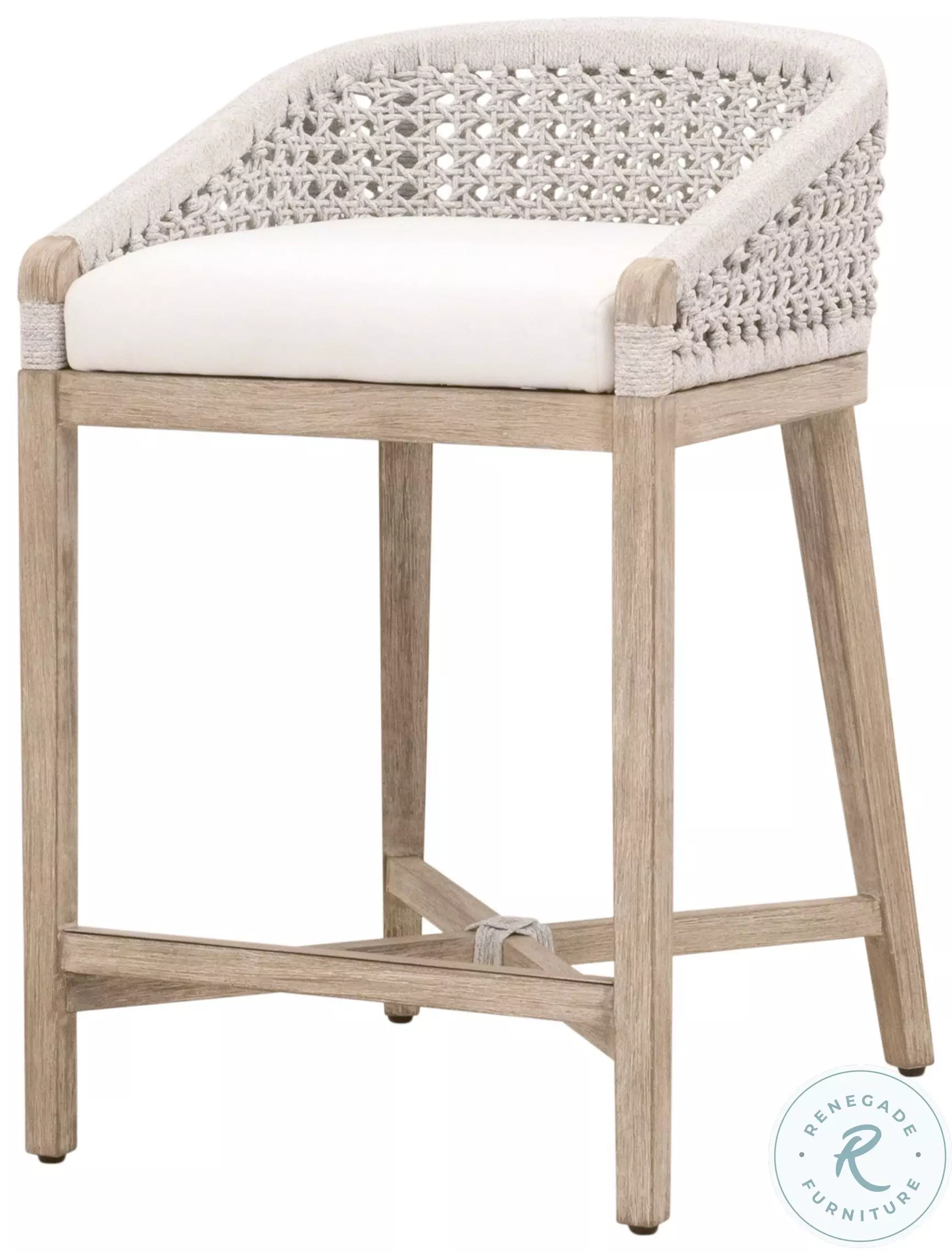 Montecito LiveSmart Peyton Pearl Counter Height Stool From Essentials ...