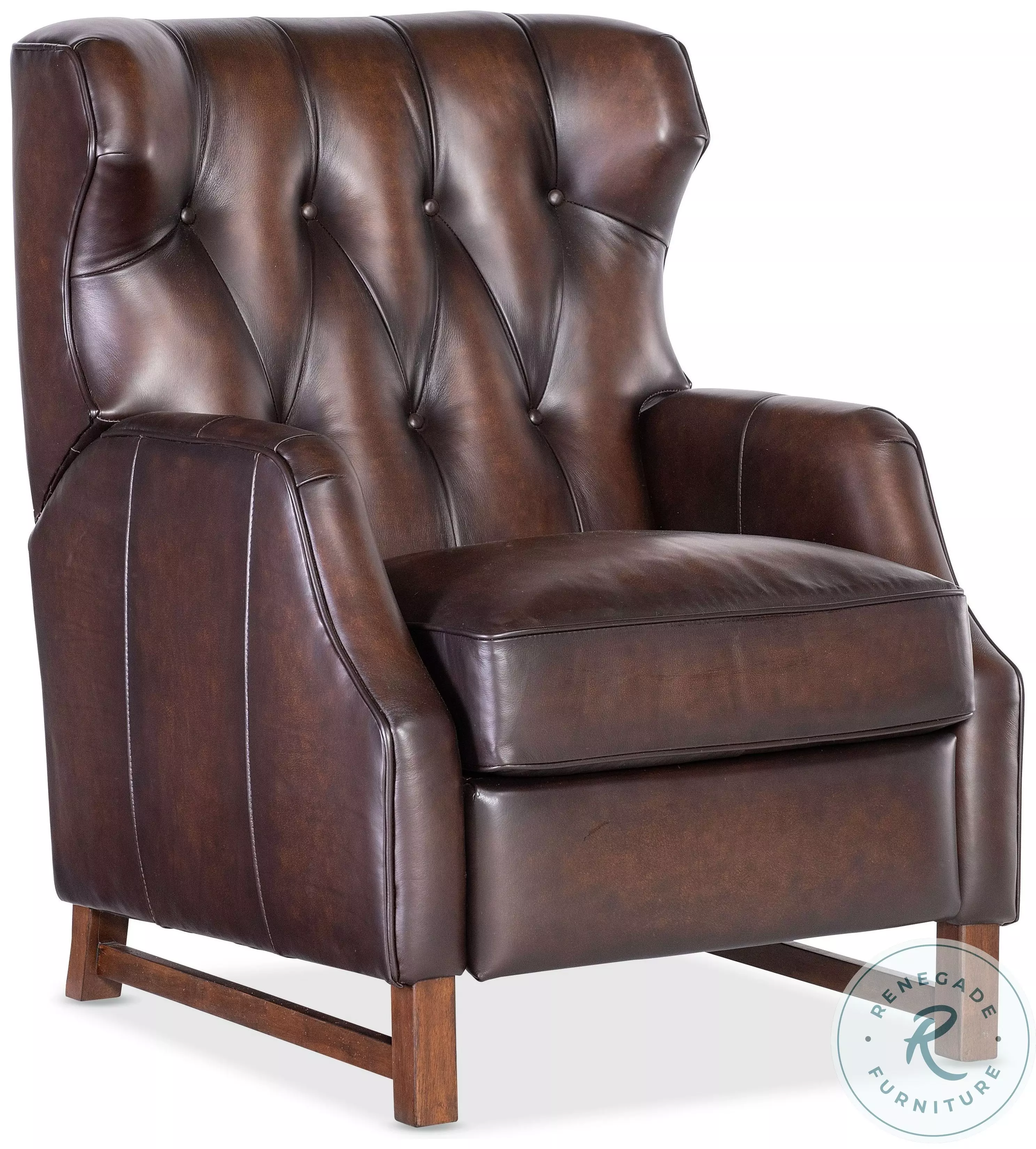 Henderson Dark Brown Leather Recliner From Hooker | Coleman Furniture