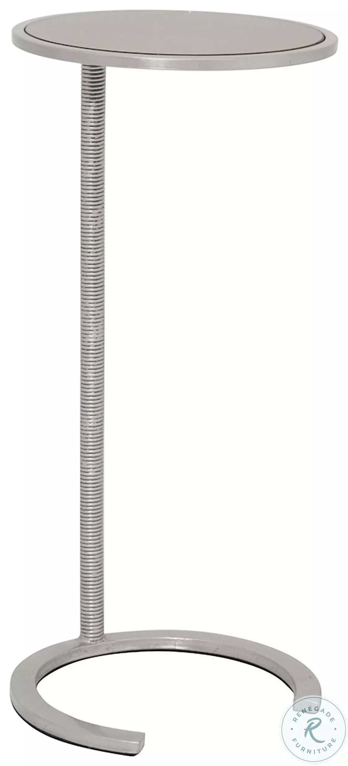 Nina Silver Leaf Wire Wrapped Stem Round Cigar Table From Worlds Away ...