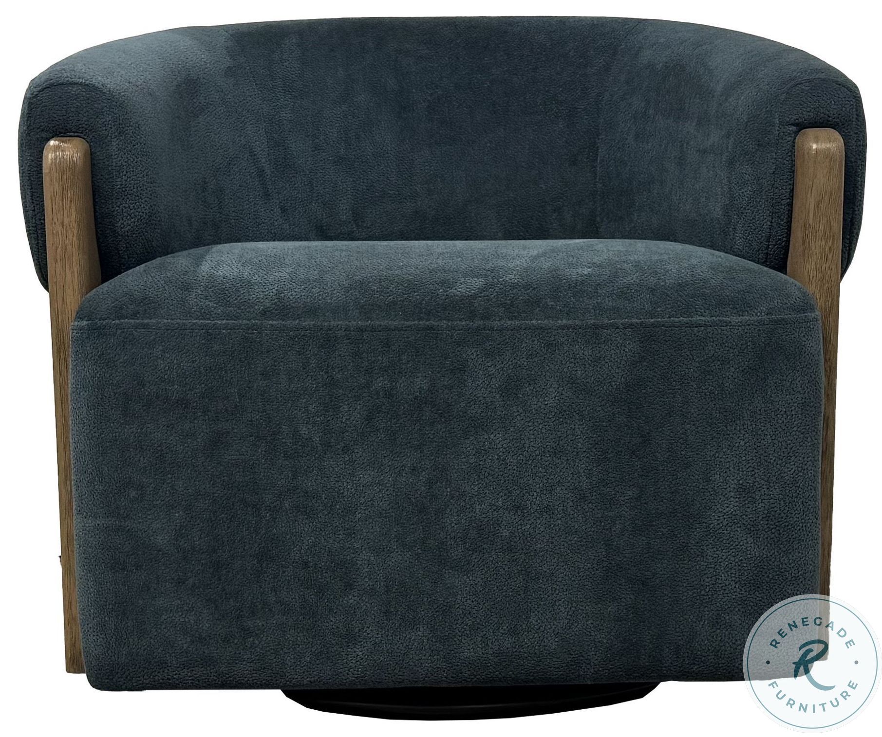 Fendrick Island Teal Swivel Accent Chair From Golden Crest Home ...